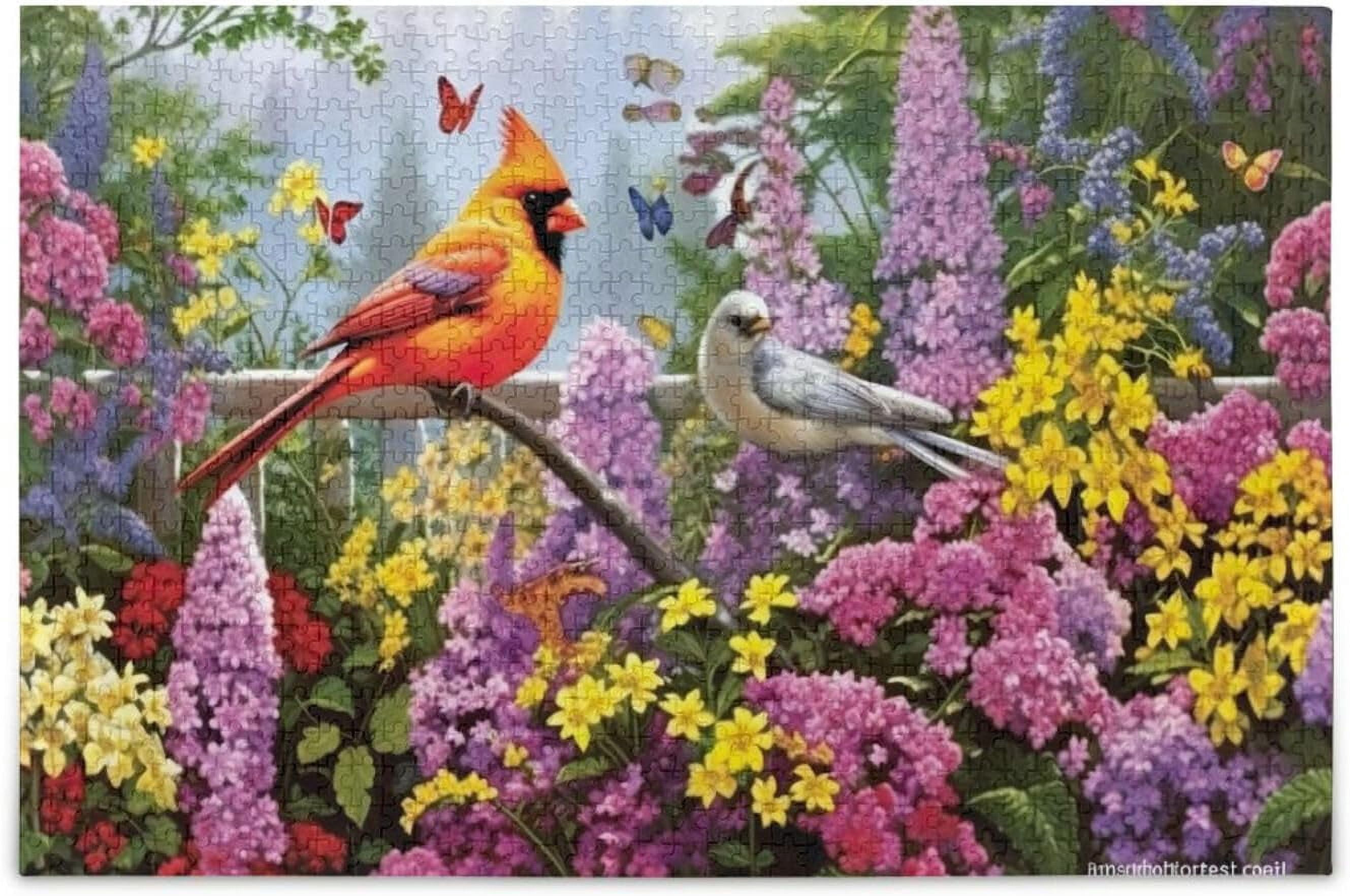 Dreamtimes Colorful Bird Garden 1000 Piece Large Jigsaw Puzzle for ...