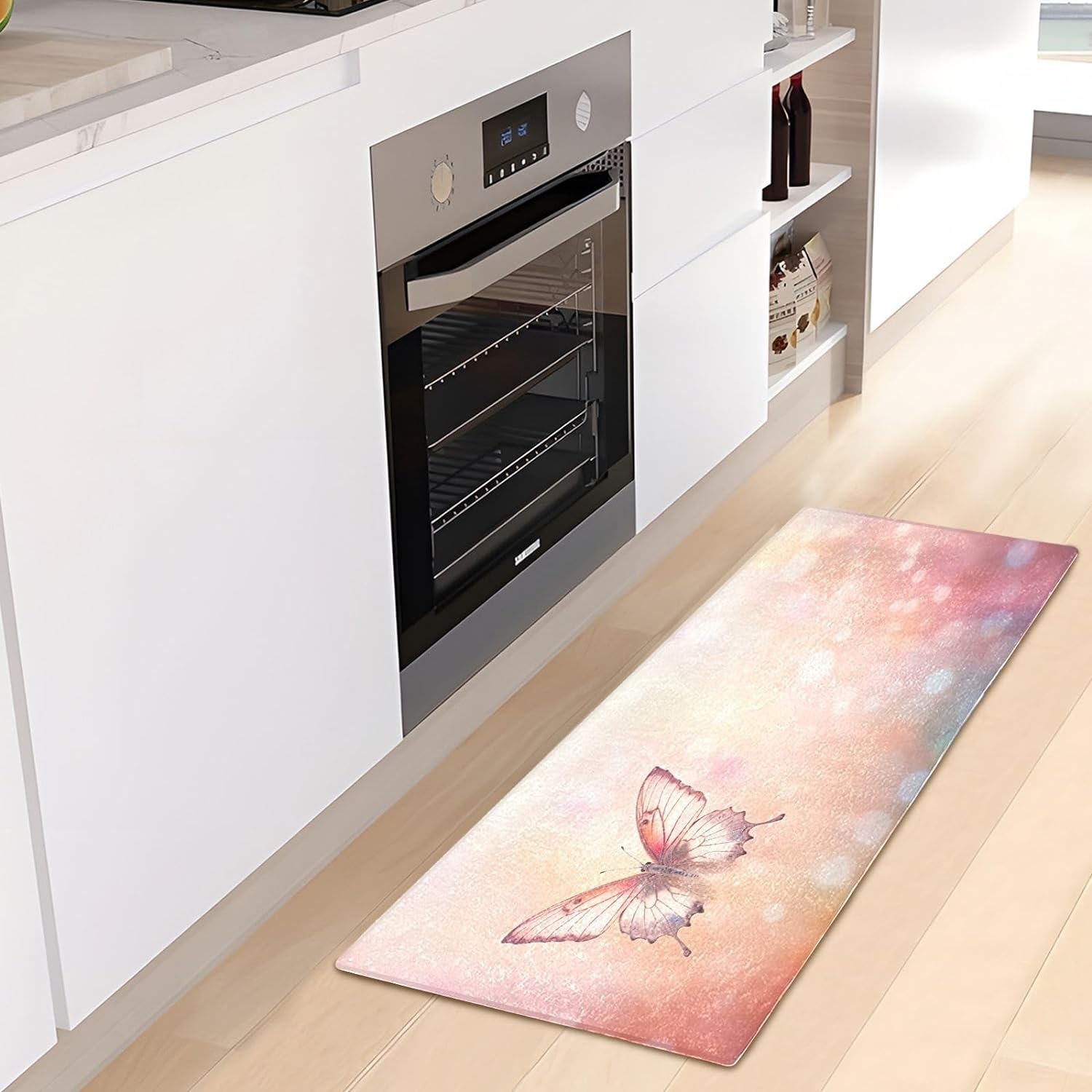 Dreamtimes Colorful Butterfly Kitchen Mat 20"x39", Non Skid Kitchen ...