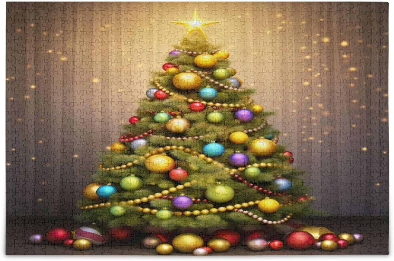 Dreamtimes Colorful Christmas Tree Puzzles for Adults and Kids 500 ...