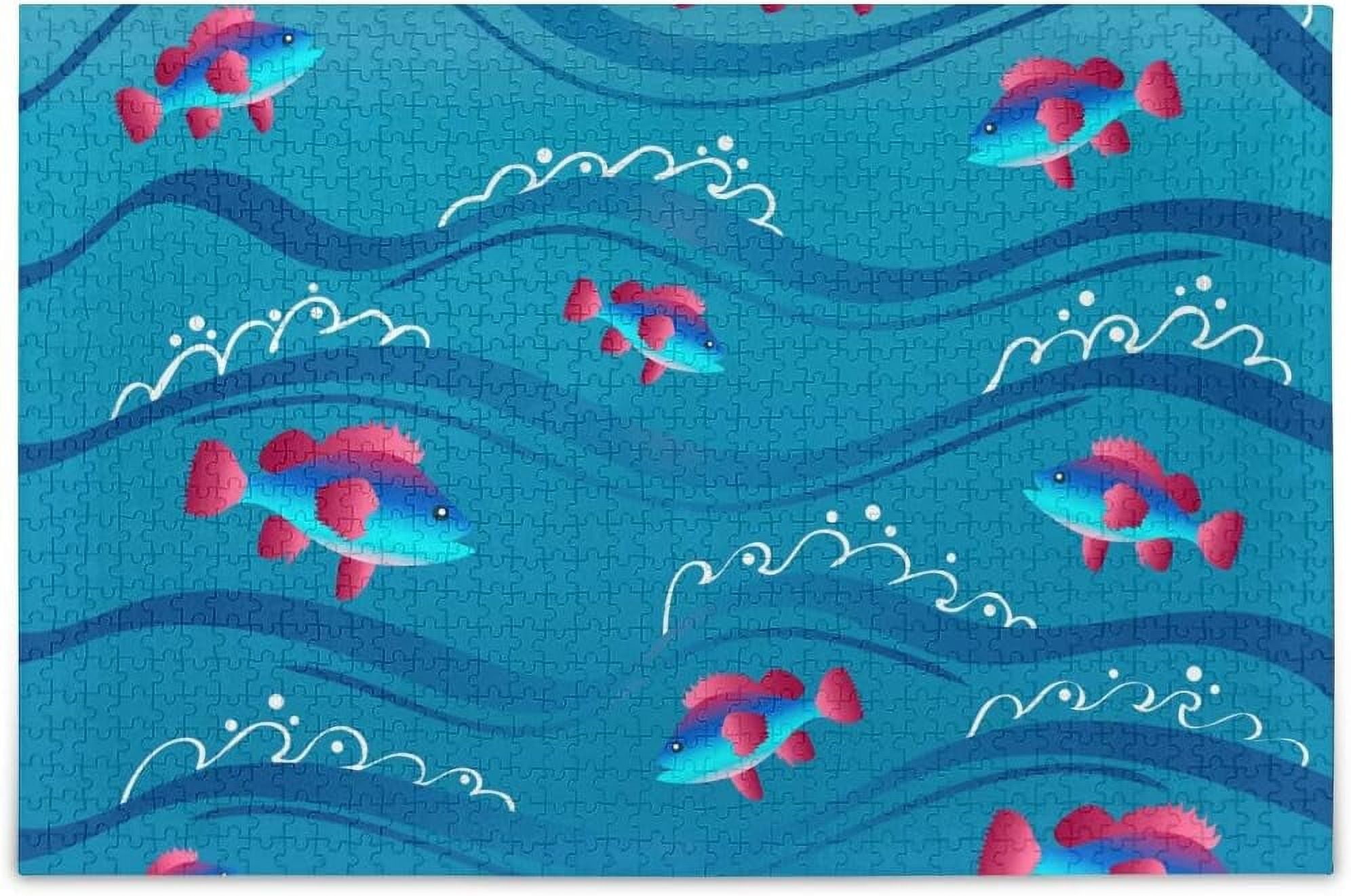 Dreamtimes Colorful Fish Swimming in Ocean Wave Marine Sea Life Under ...