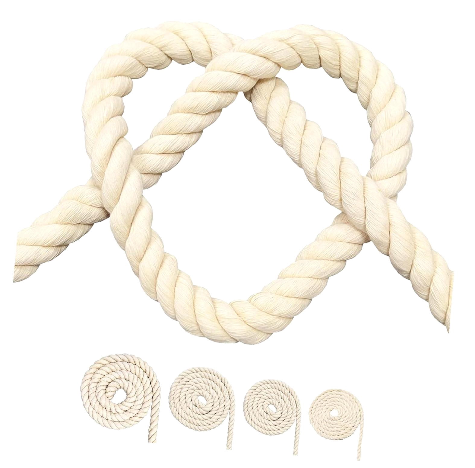 Dreamtimes Cotton Cord, Black Cotton Rope, 3 Strand Twisted Macrame ...