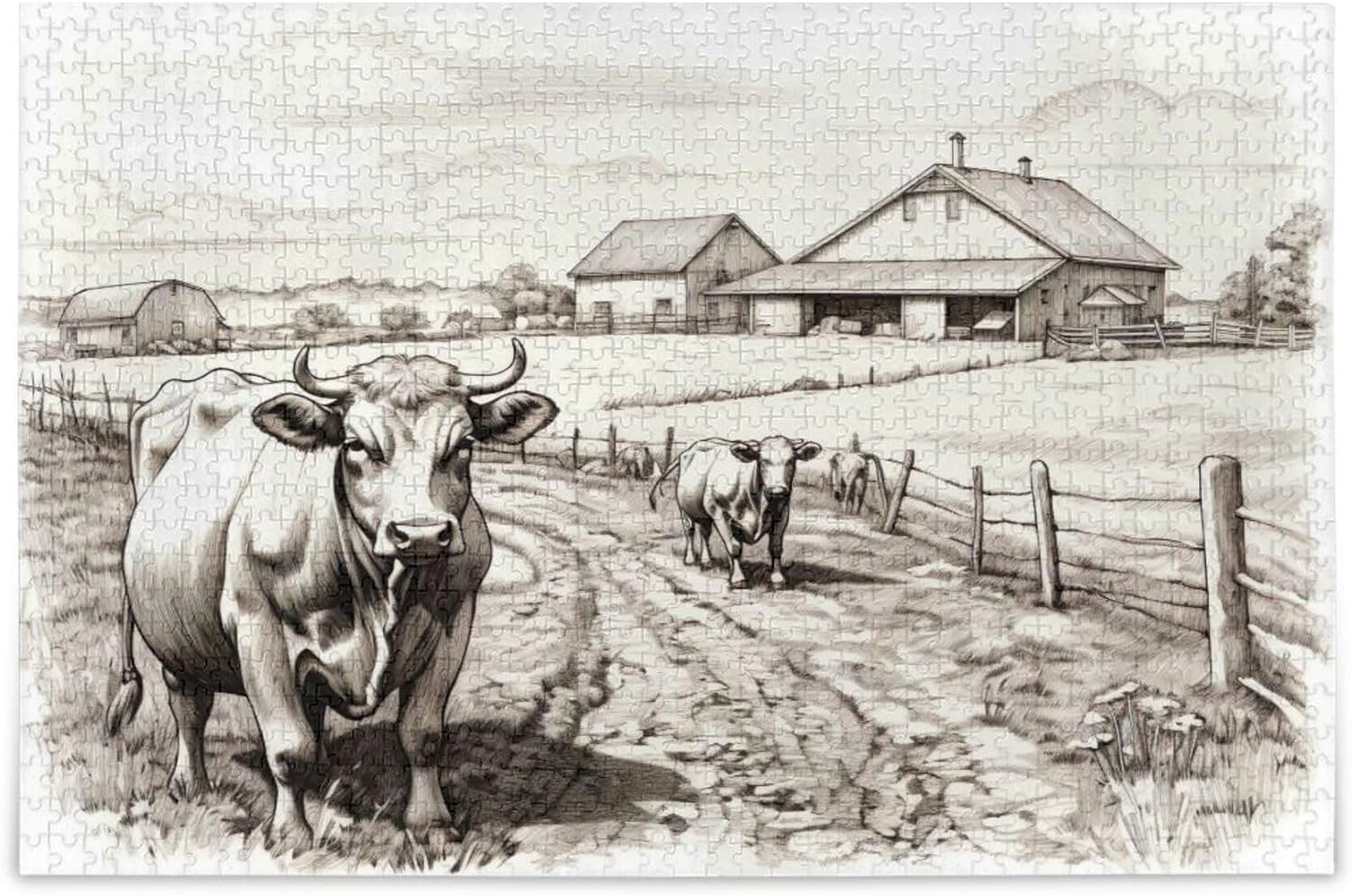 Dreamtimes Countryside View Puzzle for Children Adult 1000 Piece Jigsaw ...