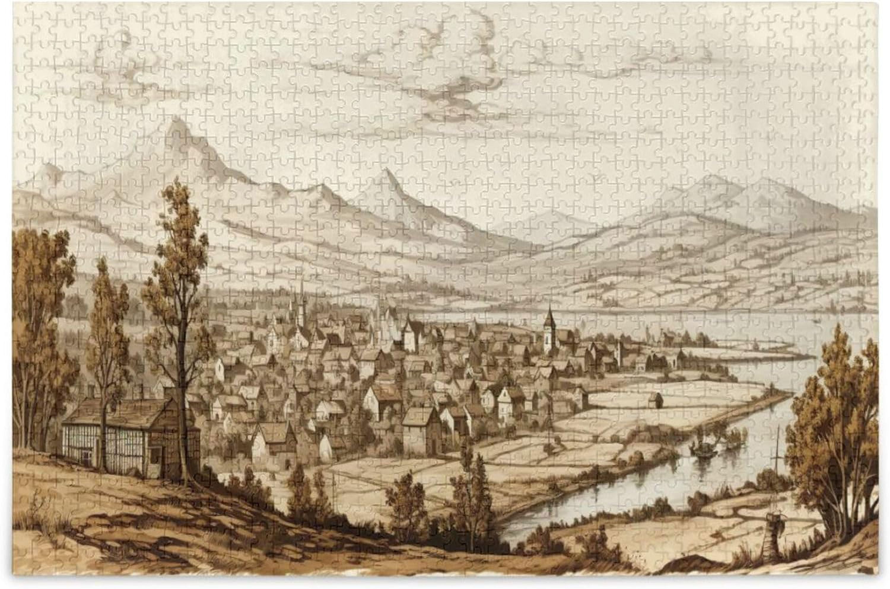 Dreamtimes Countryside View Puzzle for Children Adult 1000 Piece Jigsaw ...