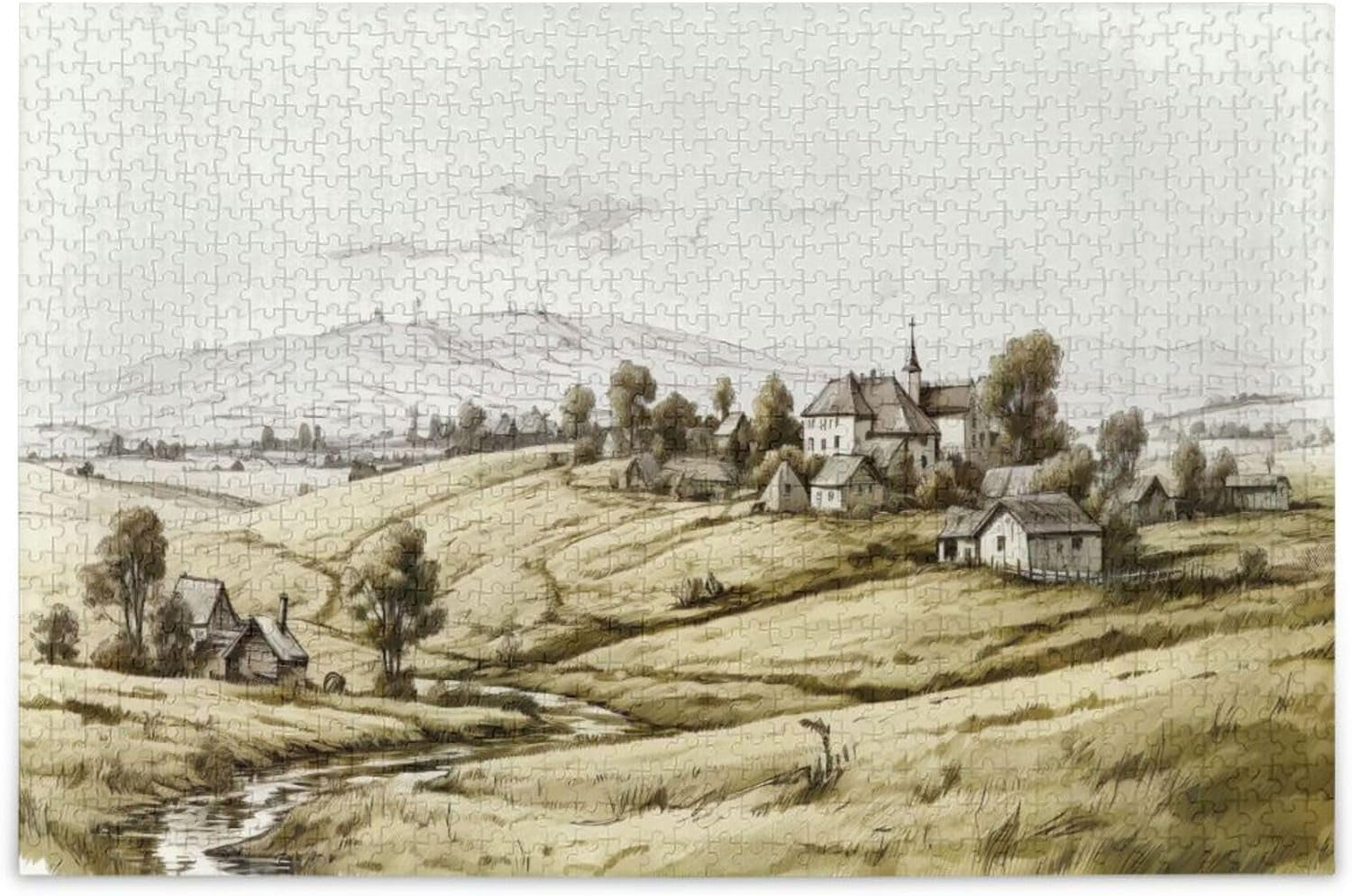 Dreamtimes Countryside View Puzzle for Children Adult 1000 Piece Jigsaw ...