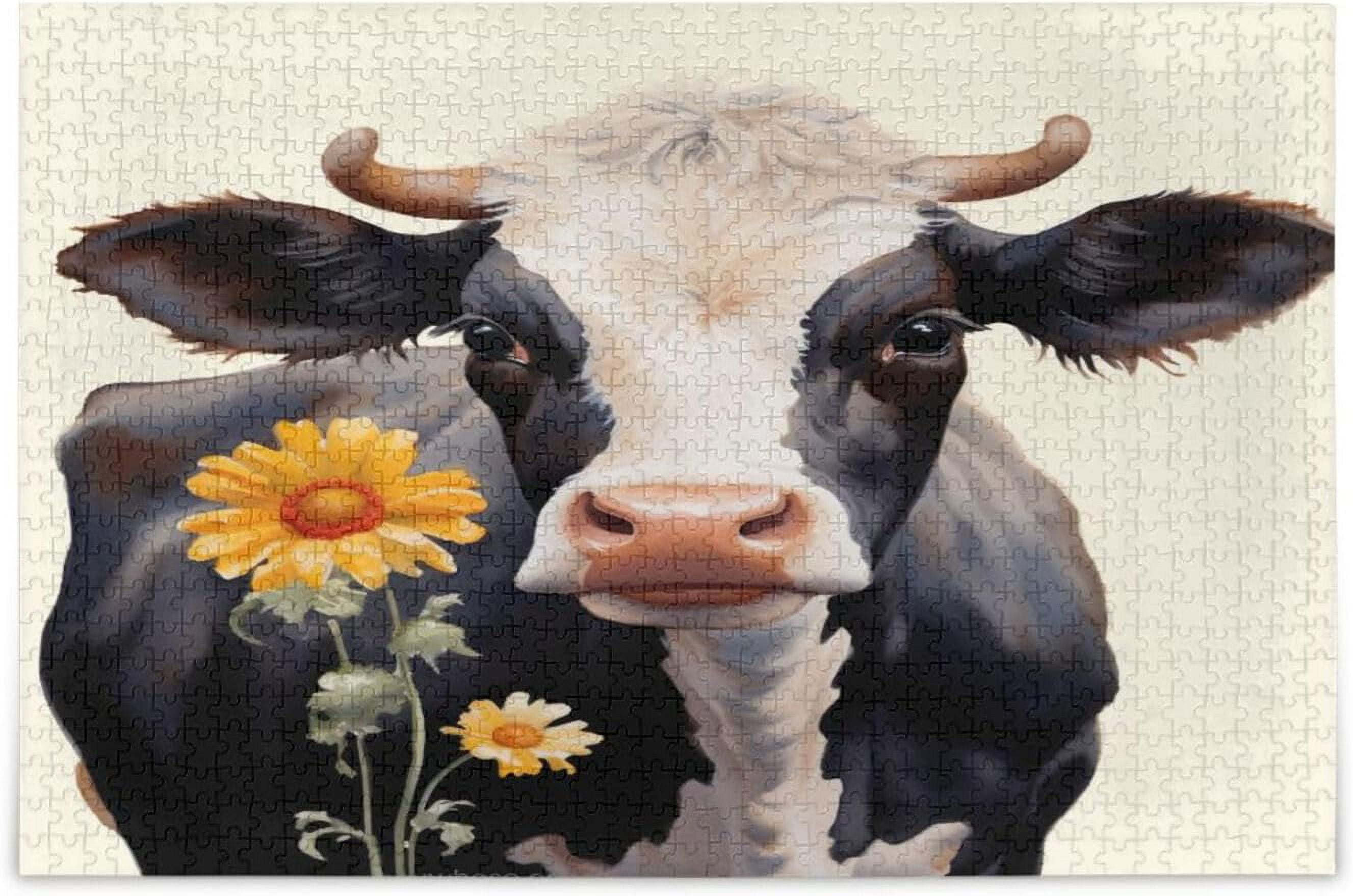 Dreamtimes Cows Jigsaw Puzzles for Adults 500 Pieces,Decompression ...