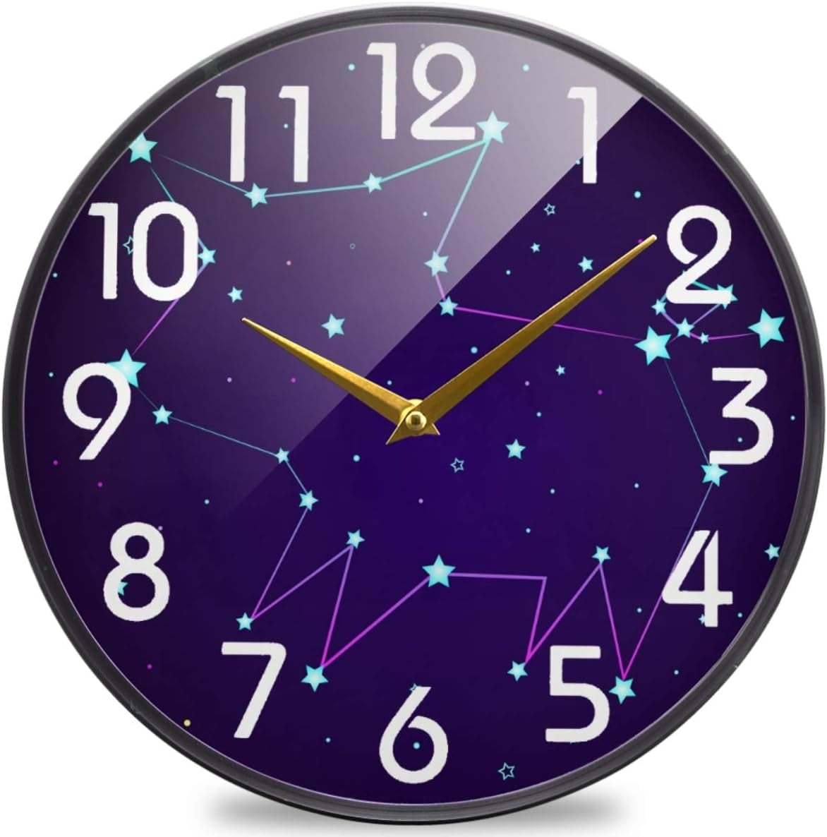 Dreamtimes Cute Fantasy Pig Constellation Psychedelic Round Wall Clock ...