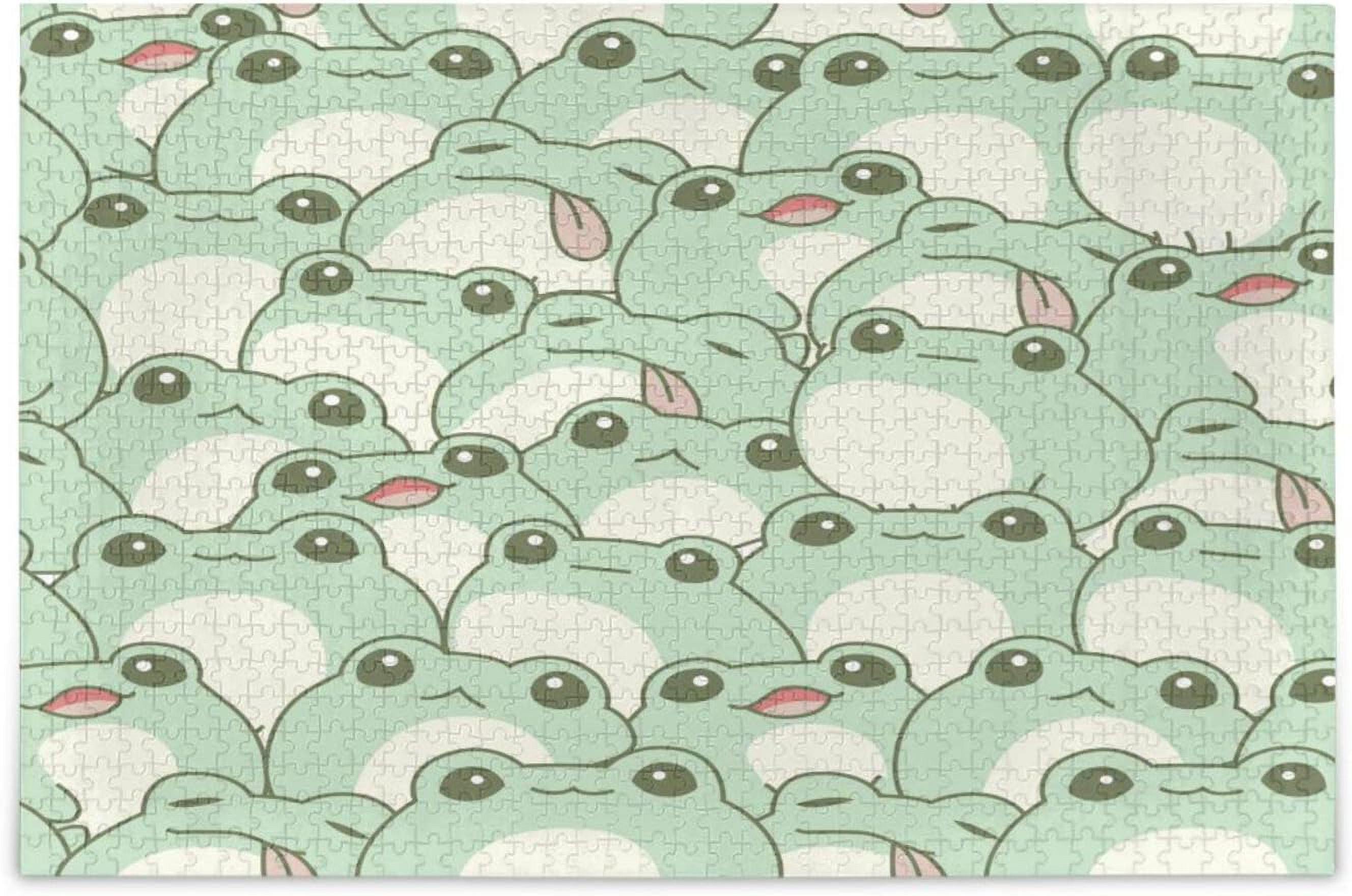 Dreamtimes Cute Frogs Wooden Jigsaw Puzzles Intellectual Entertainment ...