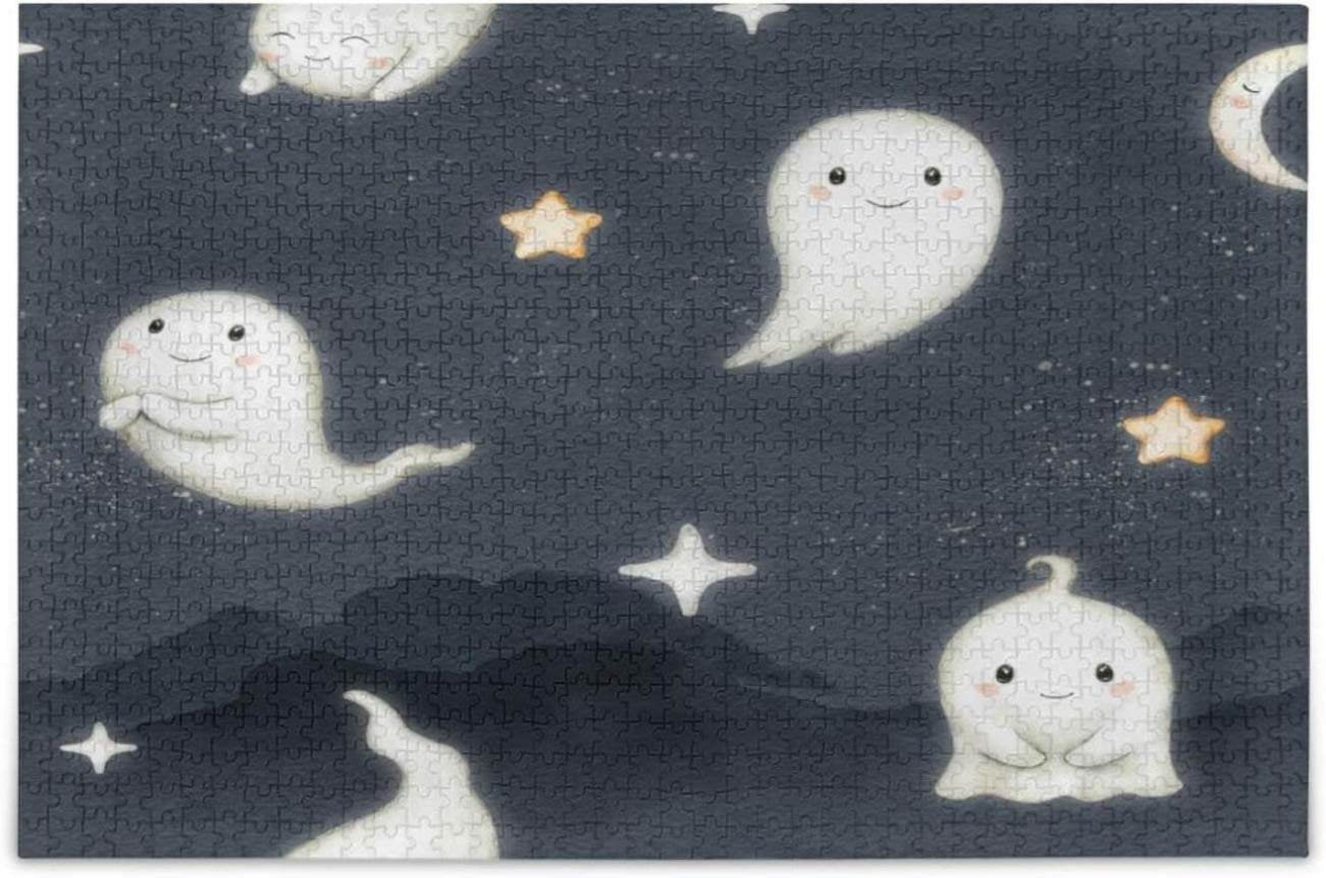 Dreamtimes Cute Ghost Wooden Jigsaw Puzzles, 20.5" x 14.9" Intellectual ...