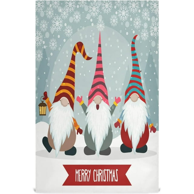 Dreamtimes Cute Gnomes Kitchen Dish Towels Set of 4, Merry Christmas Dishcloths Absorbent ...