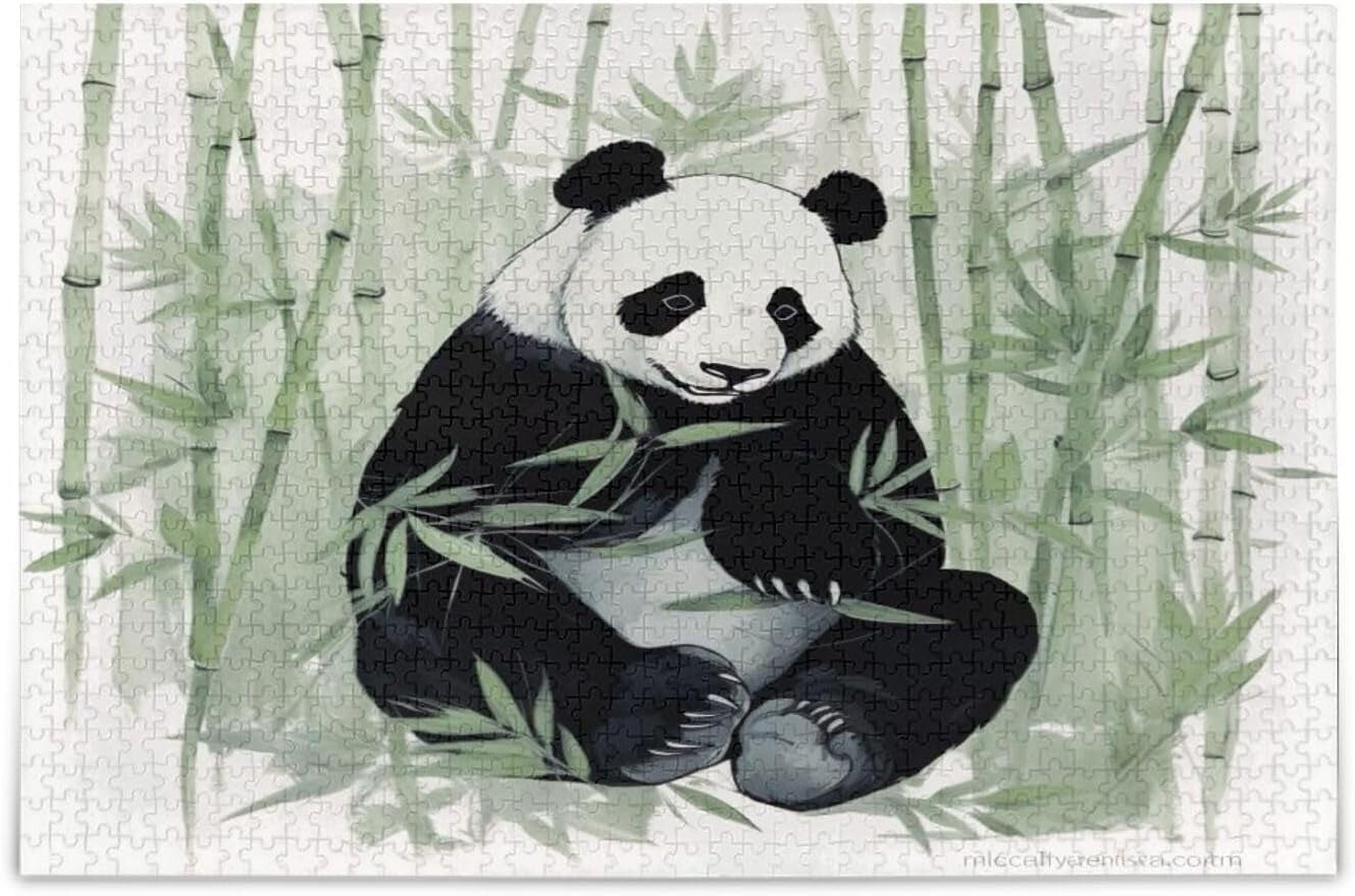 Dreamtimes Cute Panda Jigsaw Puzzles, Puzzles for Adults 500 Pieces ...