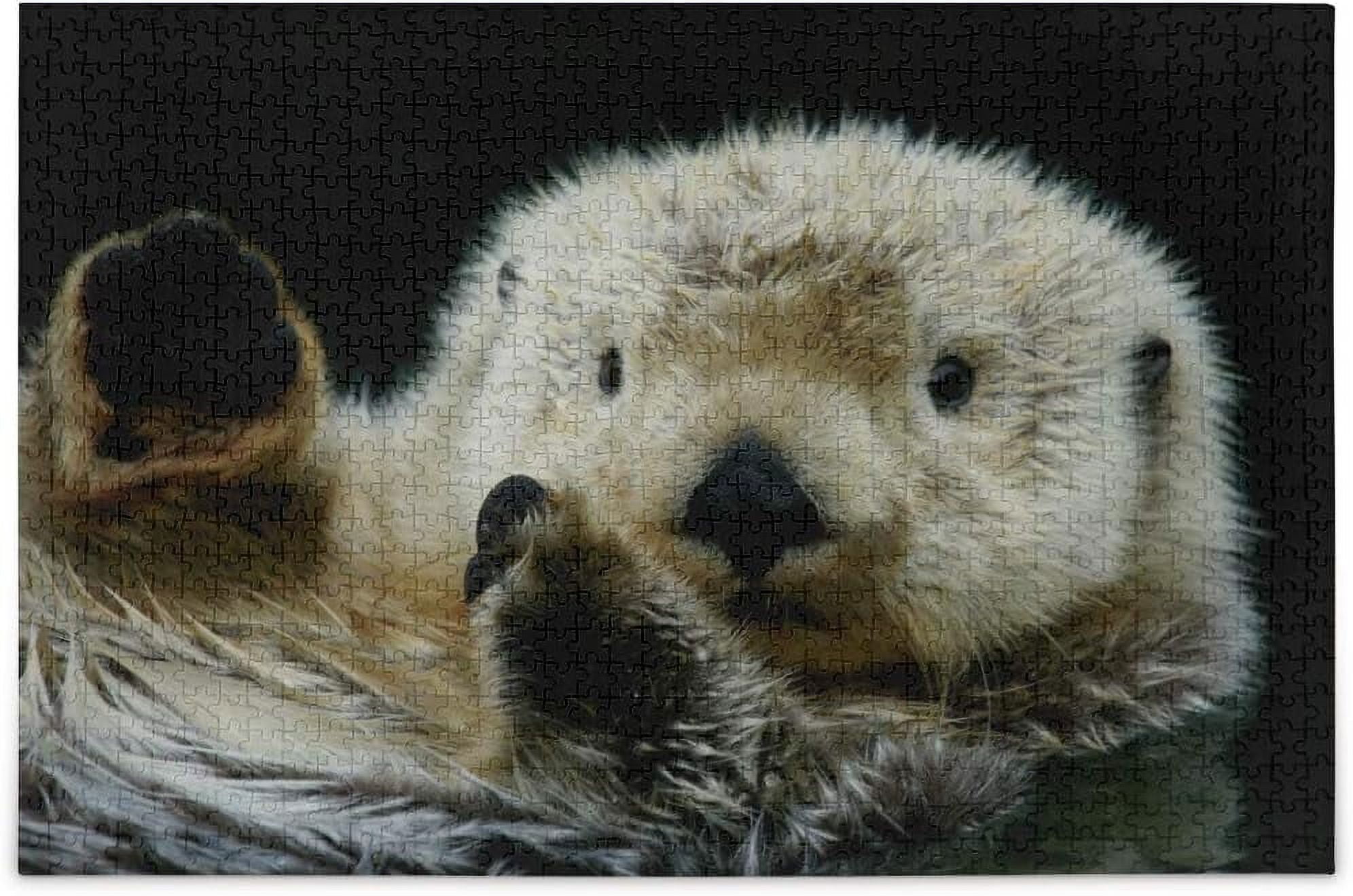 Dreamtimes Cute Sea Otter Jigsaw Puzzles 500 Pieces Puzzle for Adults ...