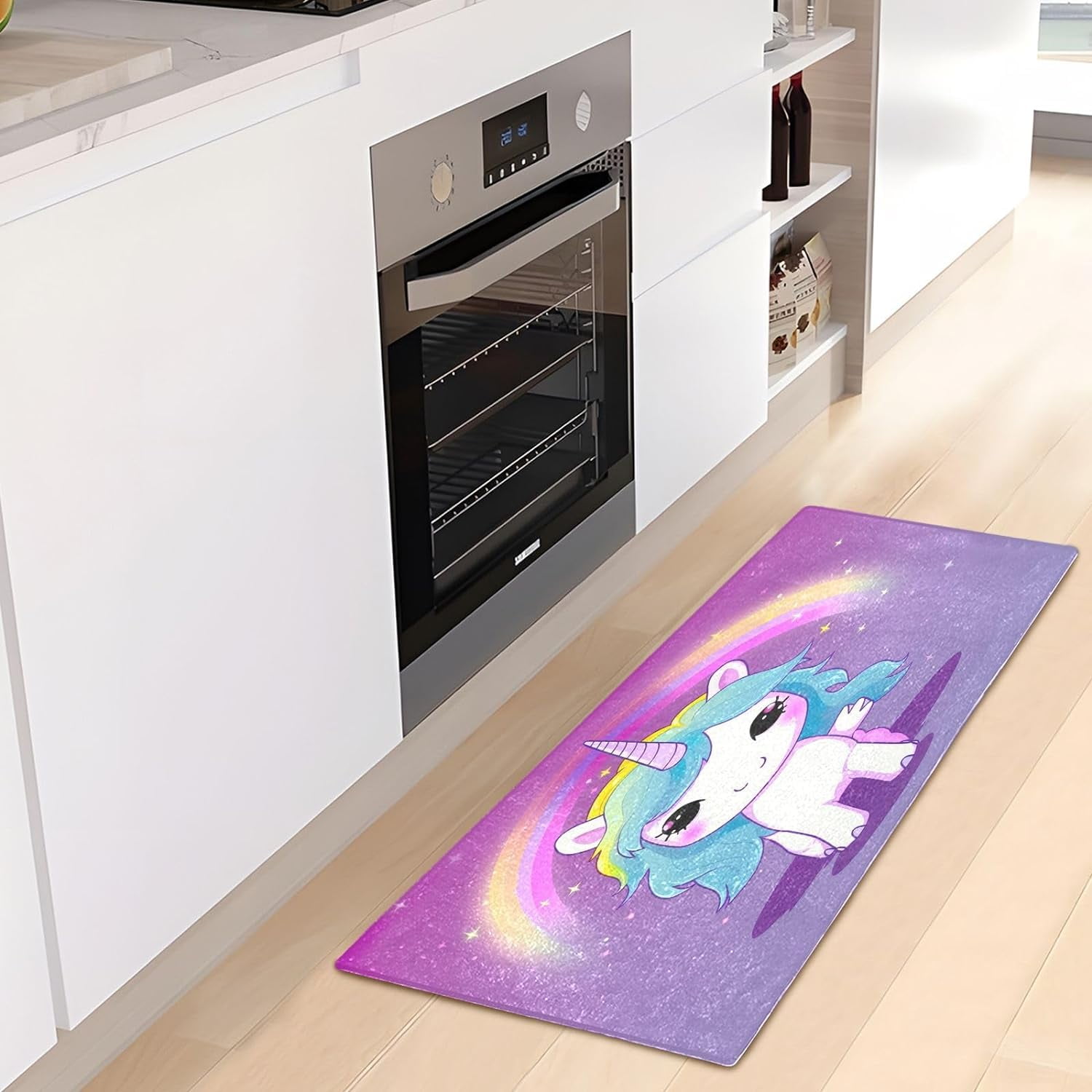 Dreamtimes Cute Unicorn Kitchen Mat 20"x39", Non Skid Kitchen Runner ...