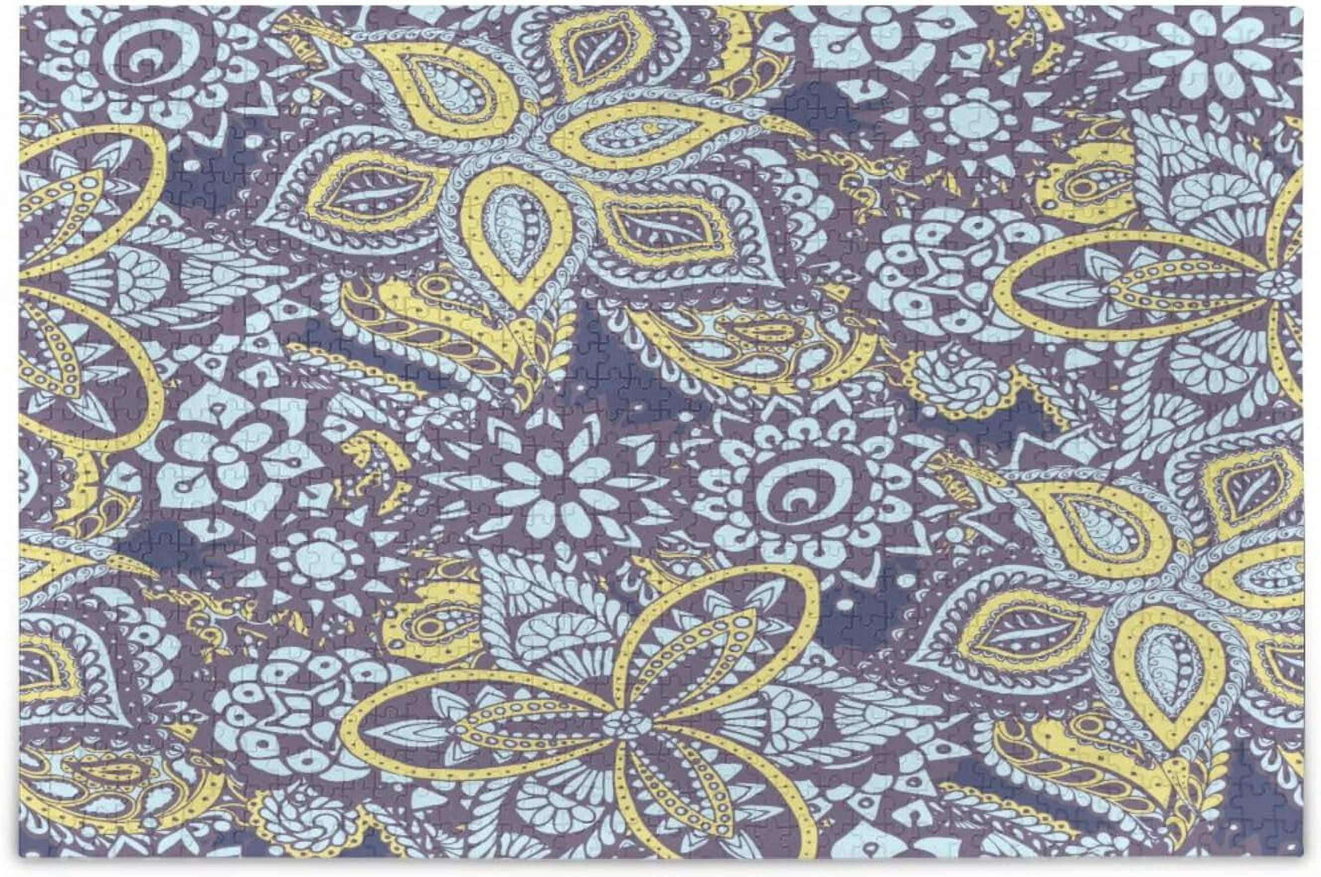 Dreamtimes Daisy Dot Paisley 500 Piece Jigsaw Puzzle for Adults ...