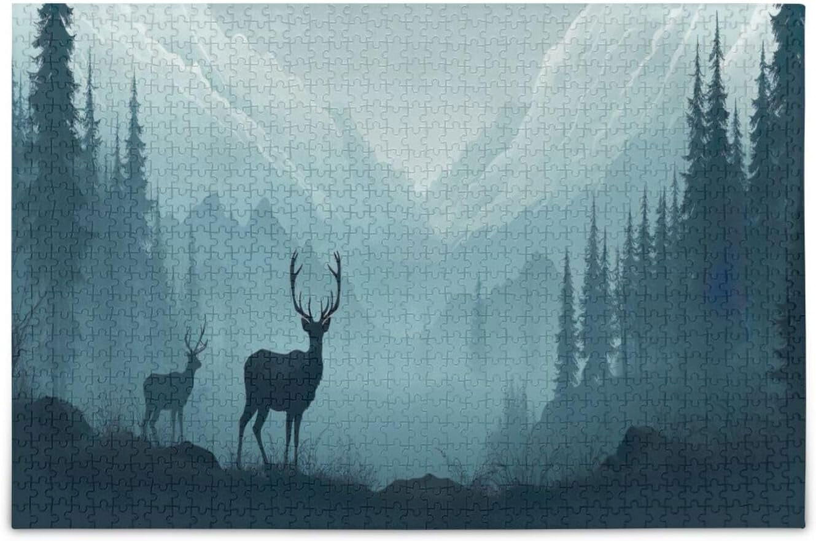 Dreamtimes Deer in Forest Puzzles for Adults 500 Piece,Intellectual ...