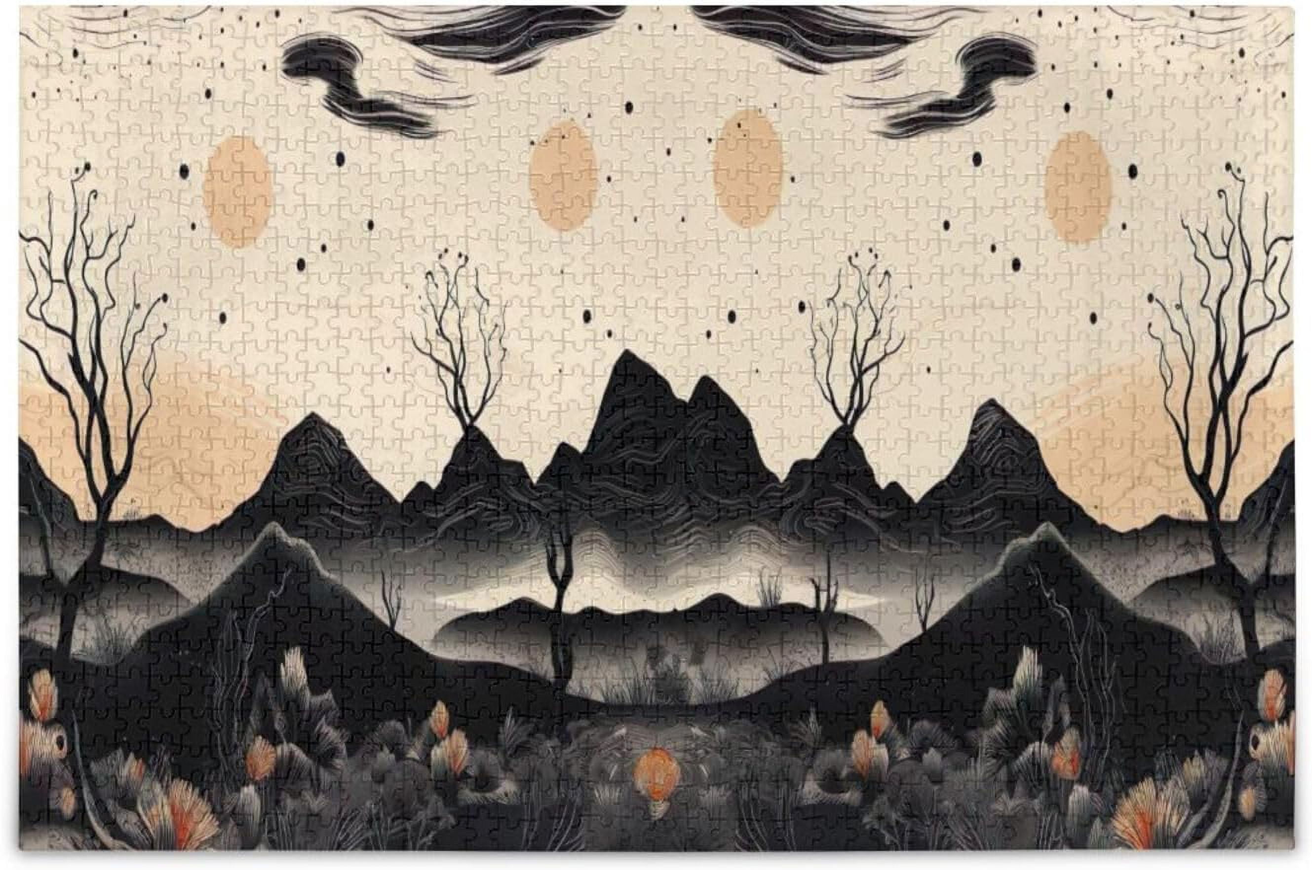 Dreamtimes Desert Landscape Puzzle 1000 Pieces - Wooden Jigsaw Puzzles ...