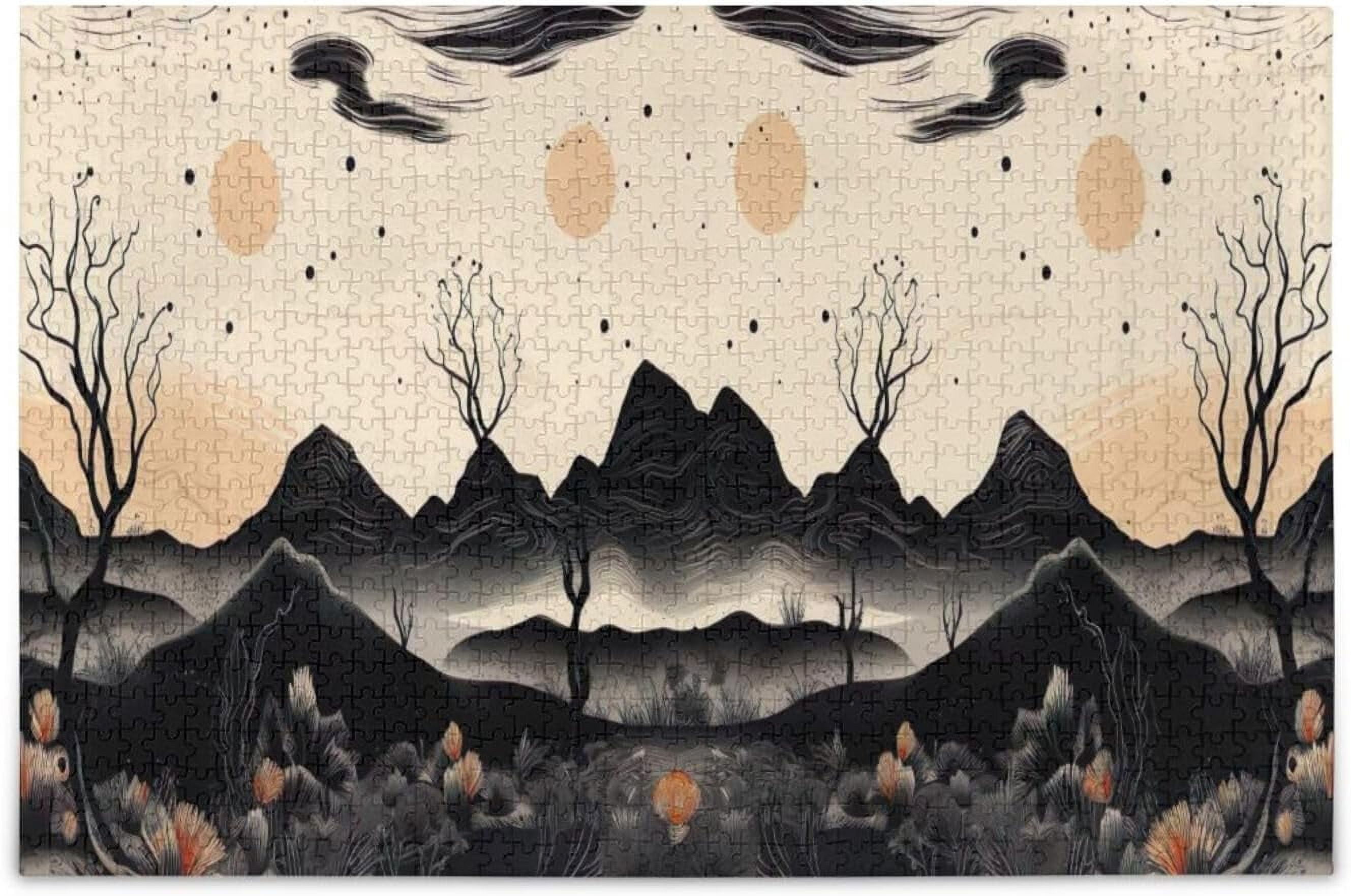 Dreamtimes Desert Landscape Puzzle 500 Pieces - Wooden Jigsaw Puzzles ...