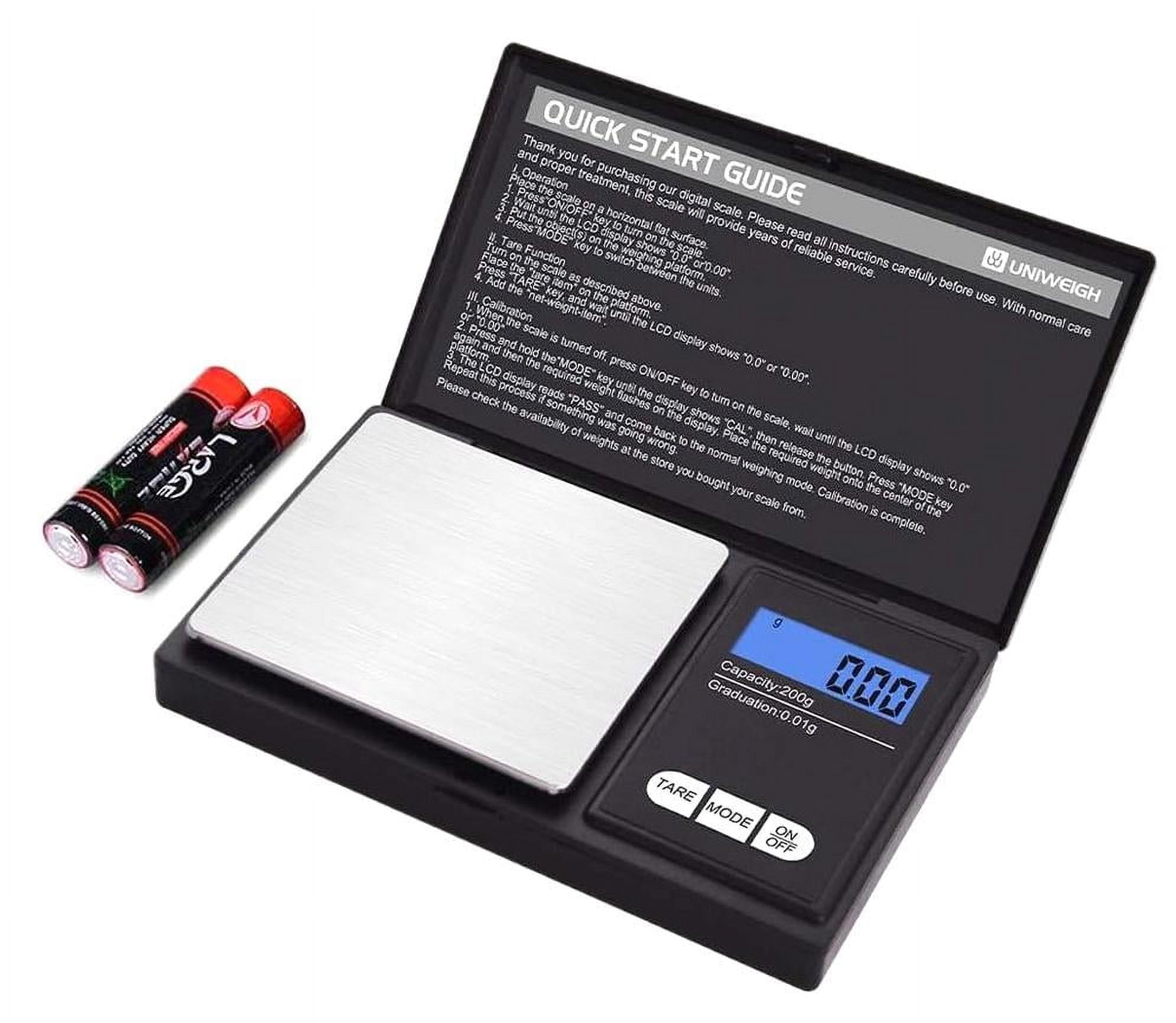 Dreamtimes Digital Gram Scale, 200g Capacity, 0.01g/0.001oz Precision, Electronic Mini Pocket ...