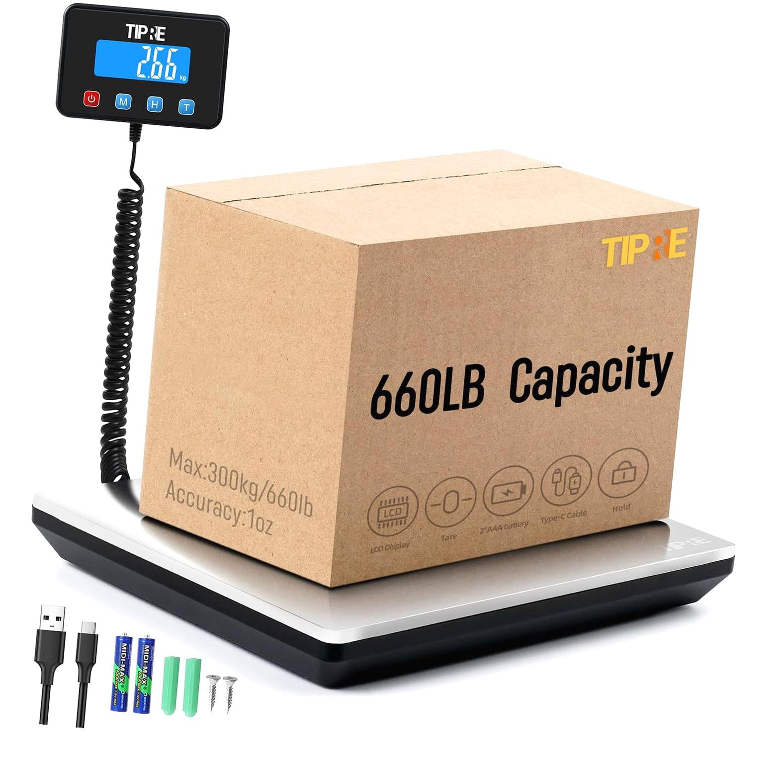 Dreamtimes Digital Shipping Postal Scale 660lb/1oz Precision! Extra ...