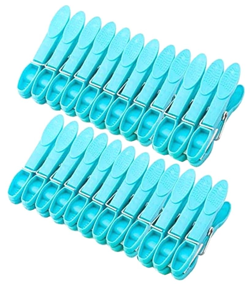 Dreamtimes Durable Plastic Laundry Clips for Heavy-Duty Drying Travel ...