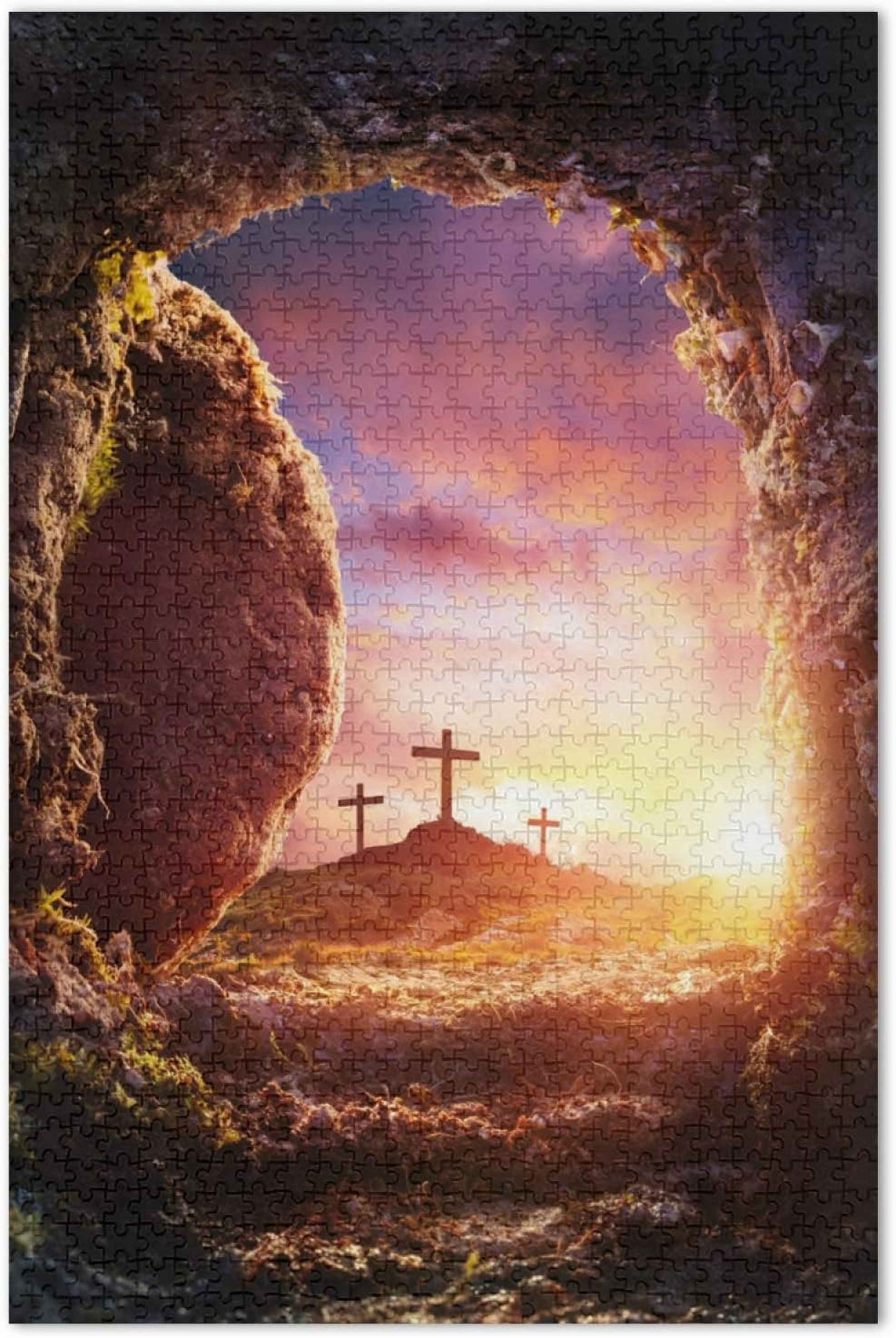 Dreamtimes Easter Cross Sunrise Jigsaw Puzzles for Adults 500 Pieces ...