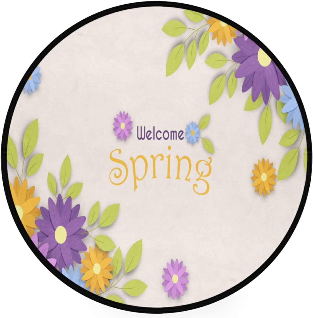 Dreamtimes Elcome Spring Web Banner of Colorful Floral Season Round ...