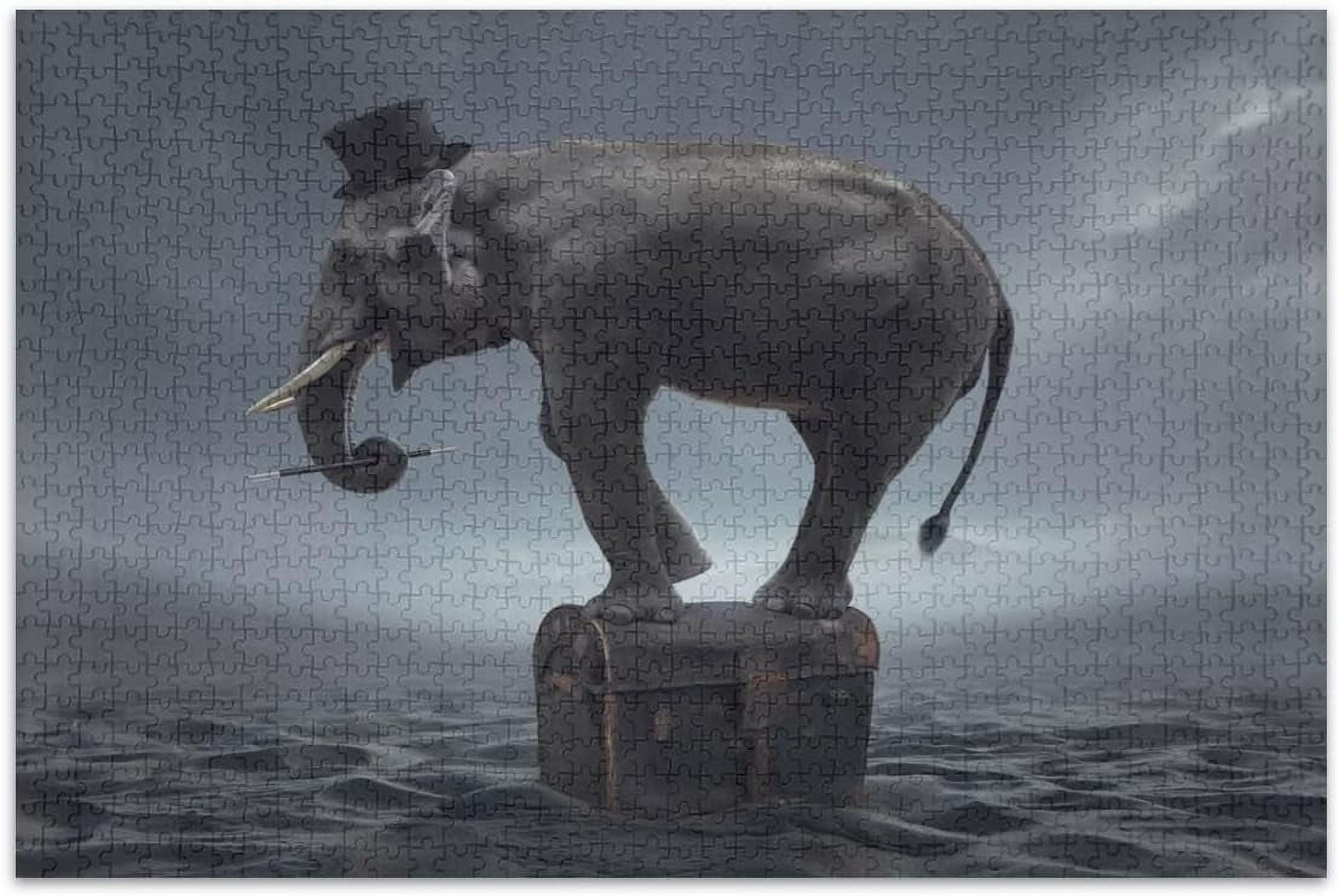 Dreamtimes Elephant Jigsaw Puzzles 500 Piece for Adults Large Puzzle ...