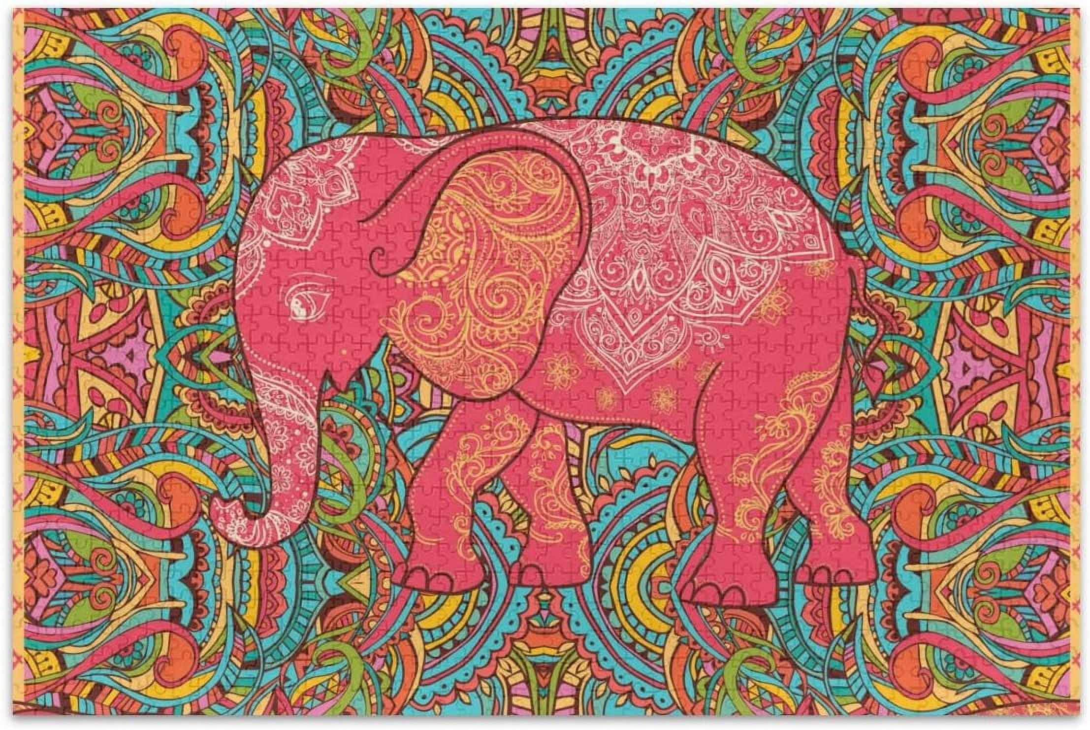 Dreamtimes Elephant Jigsaw Puzzles 500 Piece for Adults Large Puzzle ...