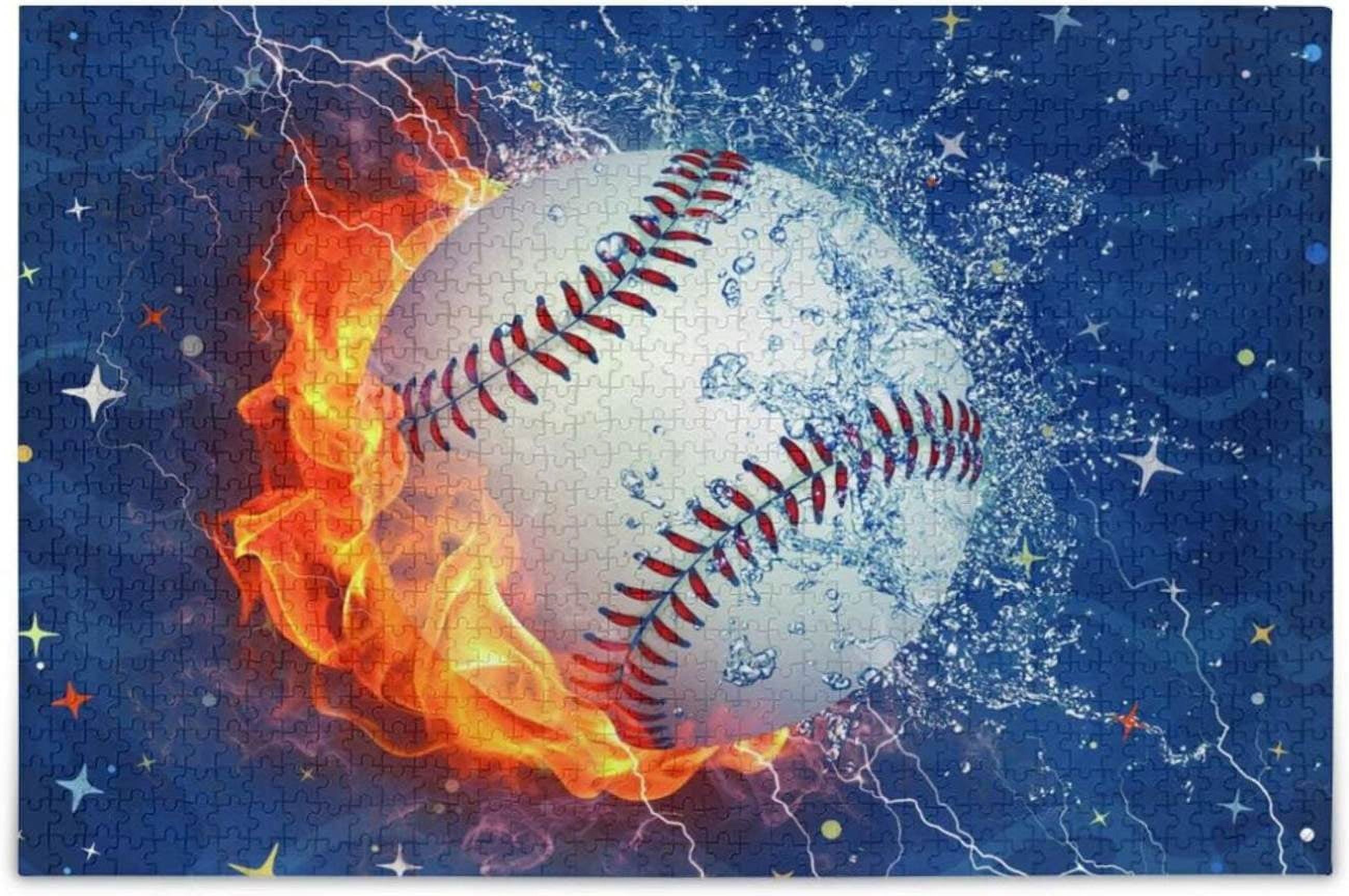 Dreamtimes Fire Water Baseball Jigsaw Puzzles for Adults 1000 Pieces ...