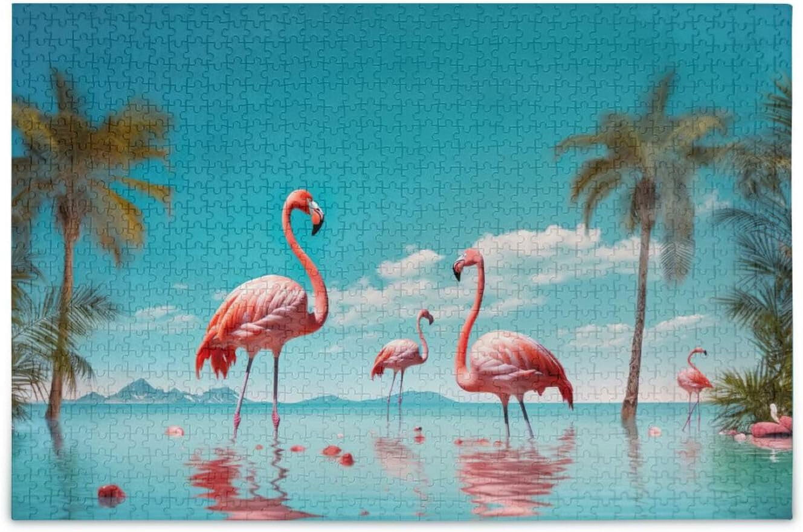 Dreamtimes Flamingo Wooden Jigsaw Puzzles Intellectual Entertainment ...
