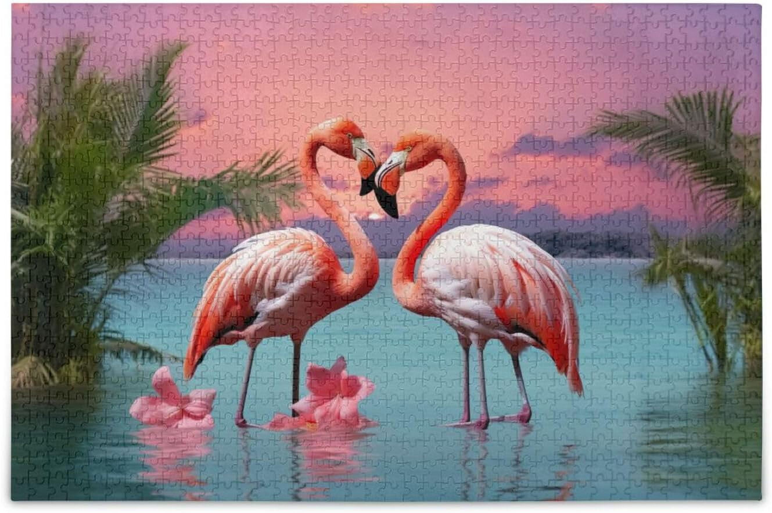 Dreamtimes Flamingo Wooden Jigsaw Puzzles Intellectual Entertainment ...