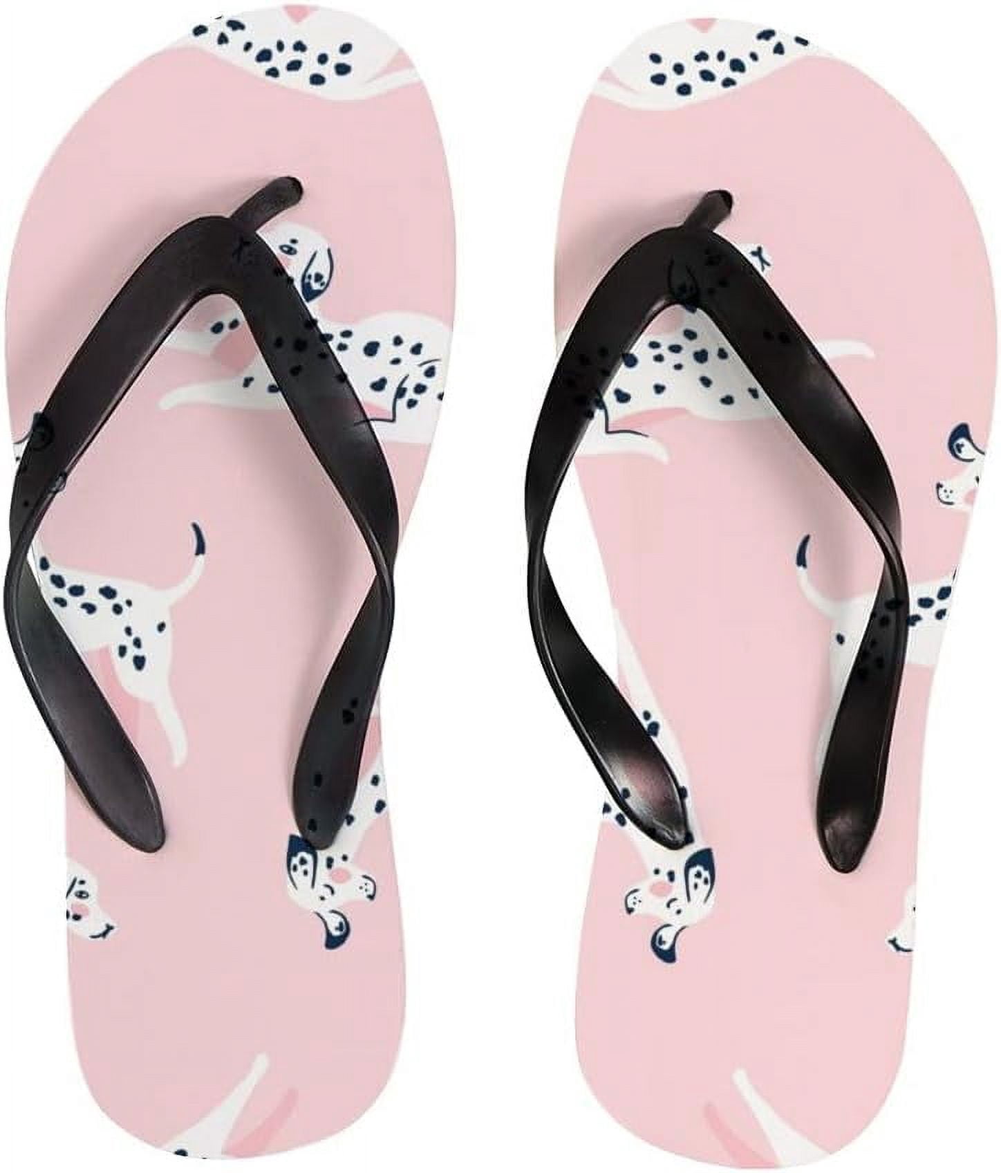 Dreamtimes Flip Flops Cute Dog Animal Puppy Cartoon Pink Slippers ...
