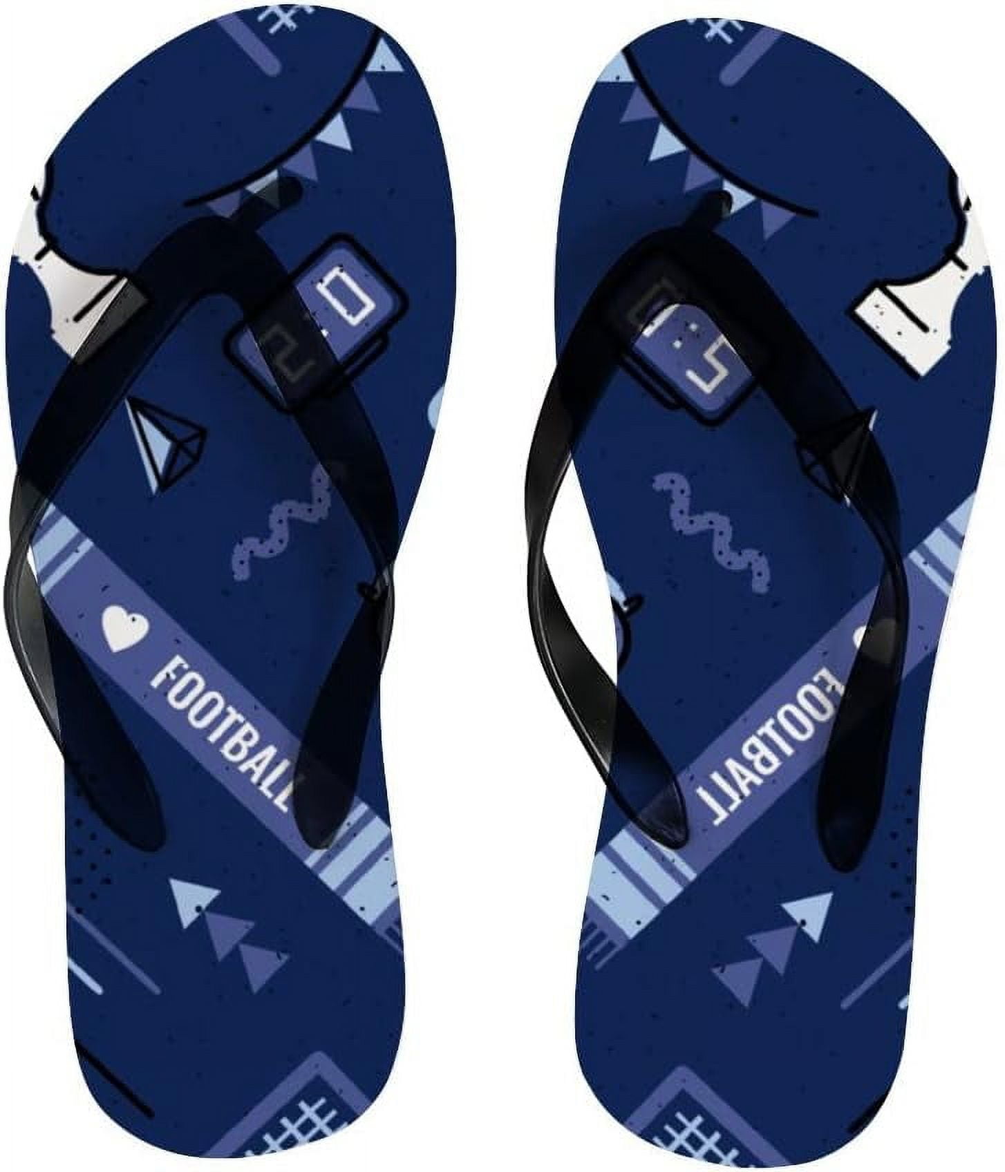 Dreamtimes Flip Flops Slippers Sports Football for Women Girl Men ...
