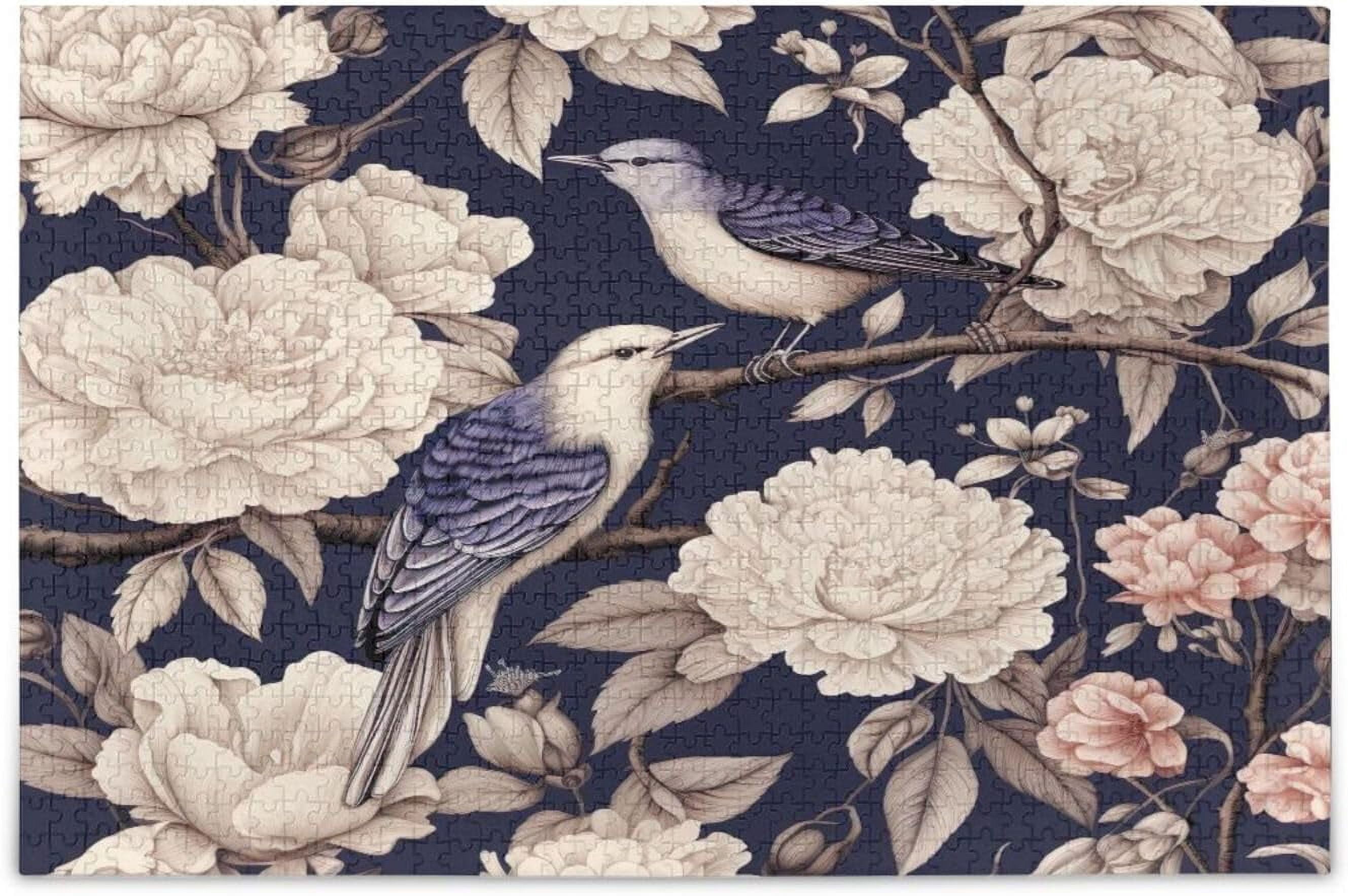 Dreamtimes Flowers and Birds Jigsaw Puzzles, Puzzles for Adults 1000 ...