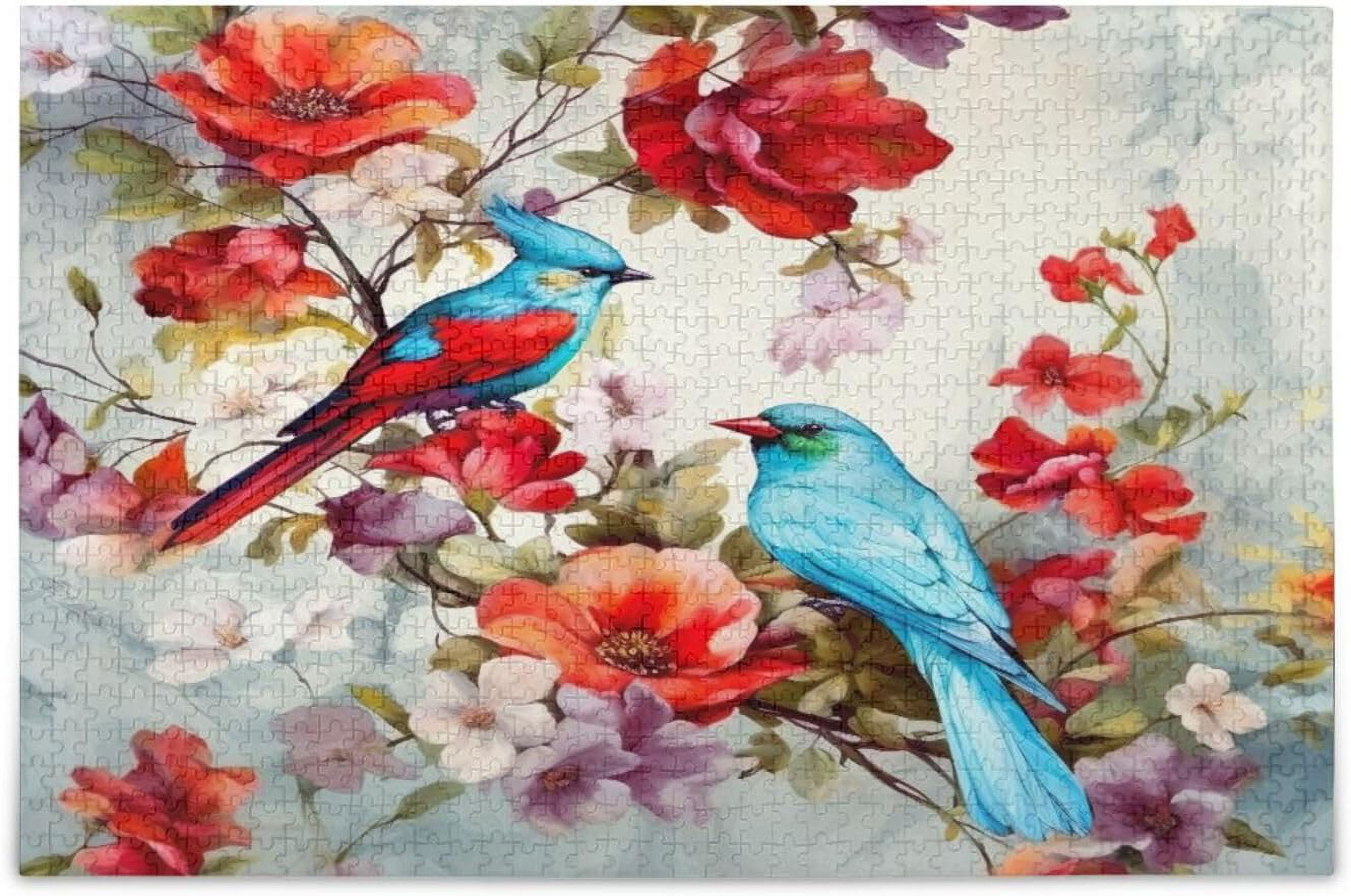 Dreamtimes Flowers and Birds Jigsaw Puzzles, Puzzles for Adults 1000 ...