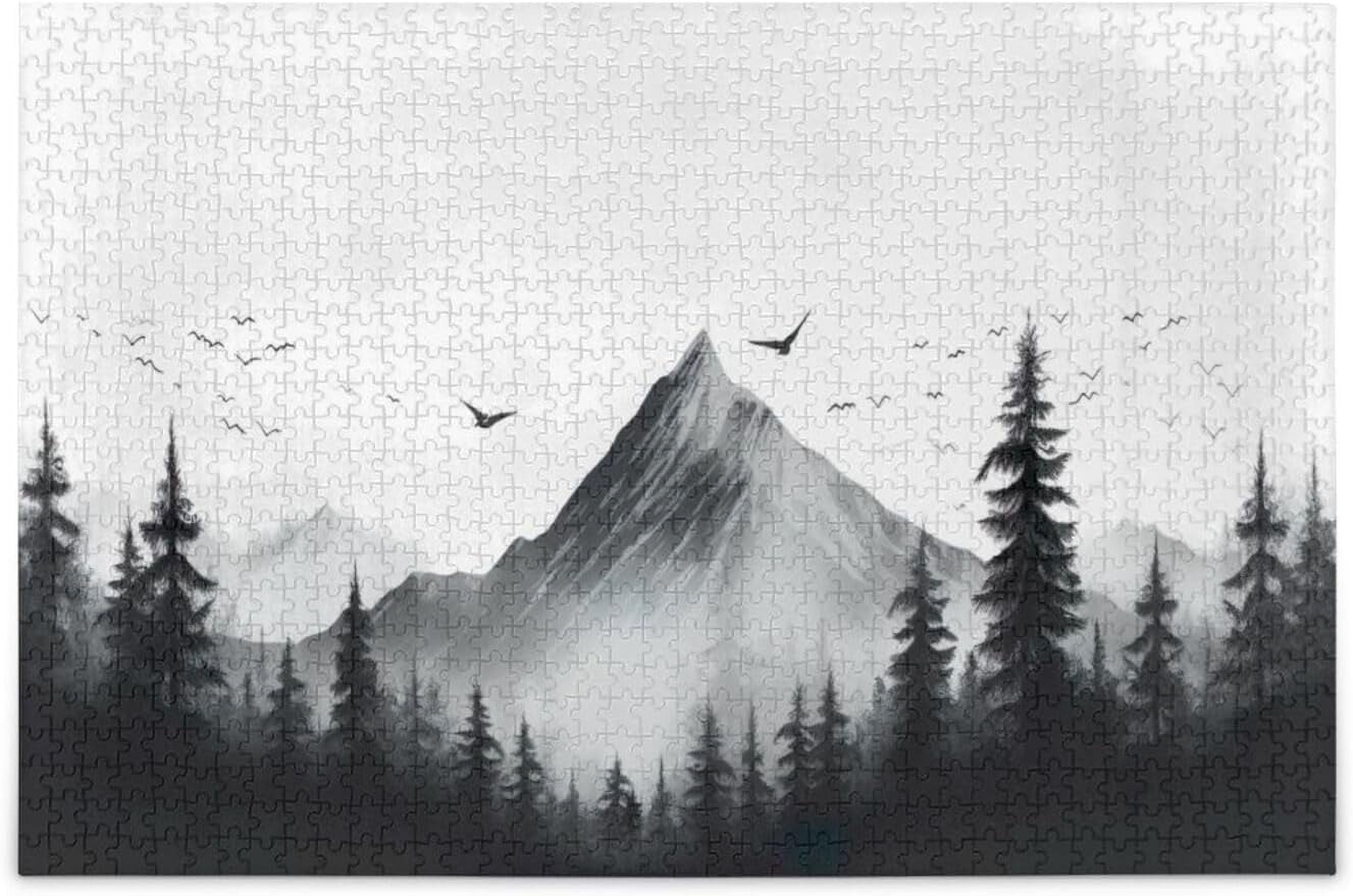 Dreamtimes Forests and Mountains Jigsaw Puzzle 1000 Pieces,Wooden ...