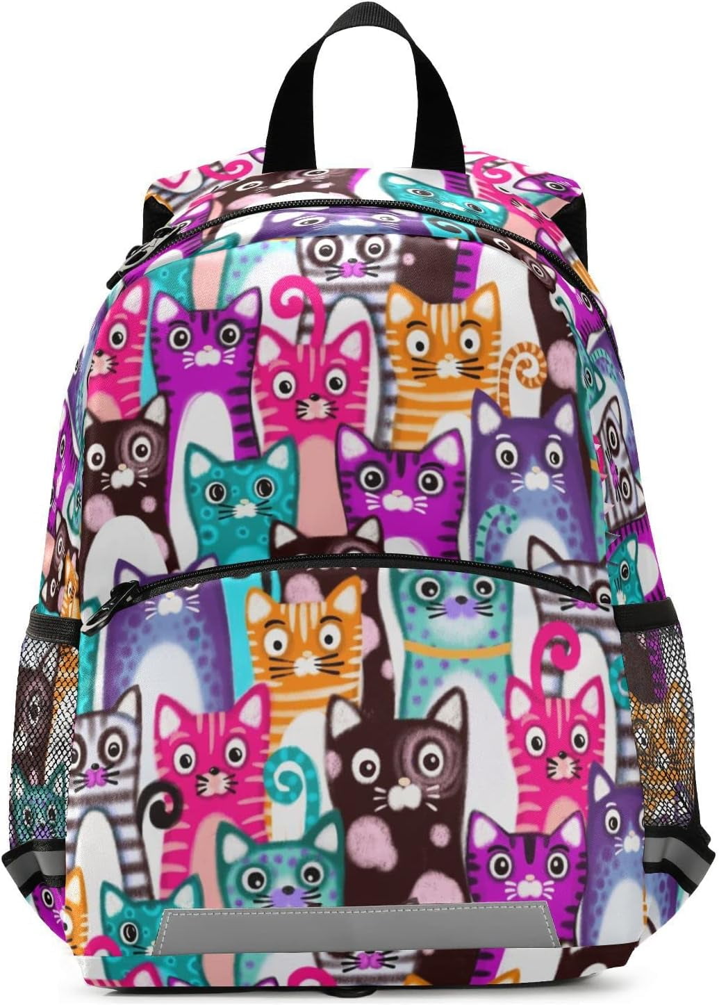 Dreamtimes Funny Cats Mini Backpack with Harness Leash Chest Buckle ...