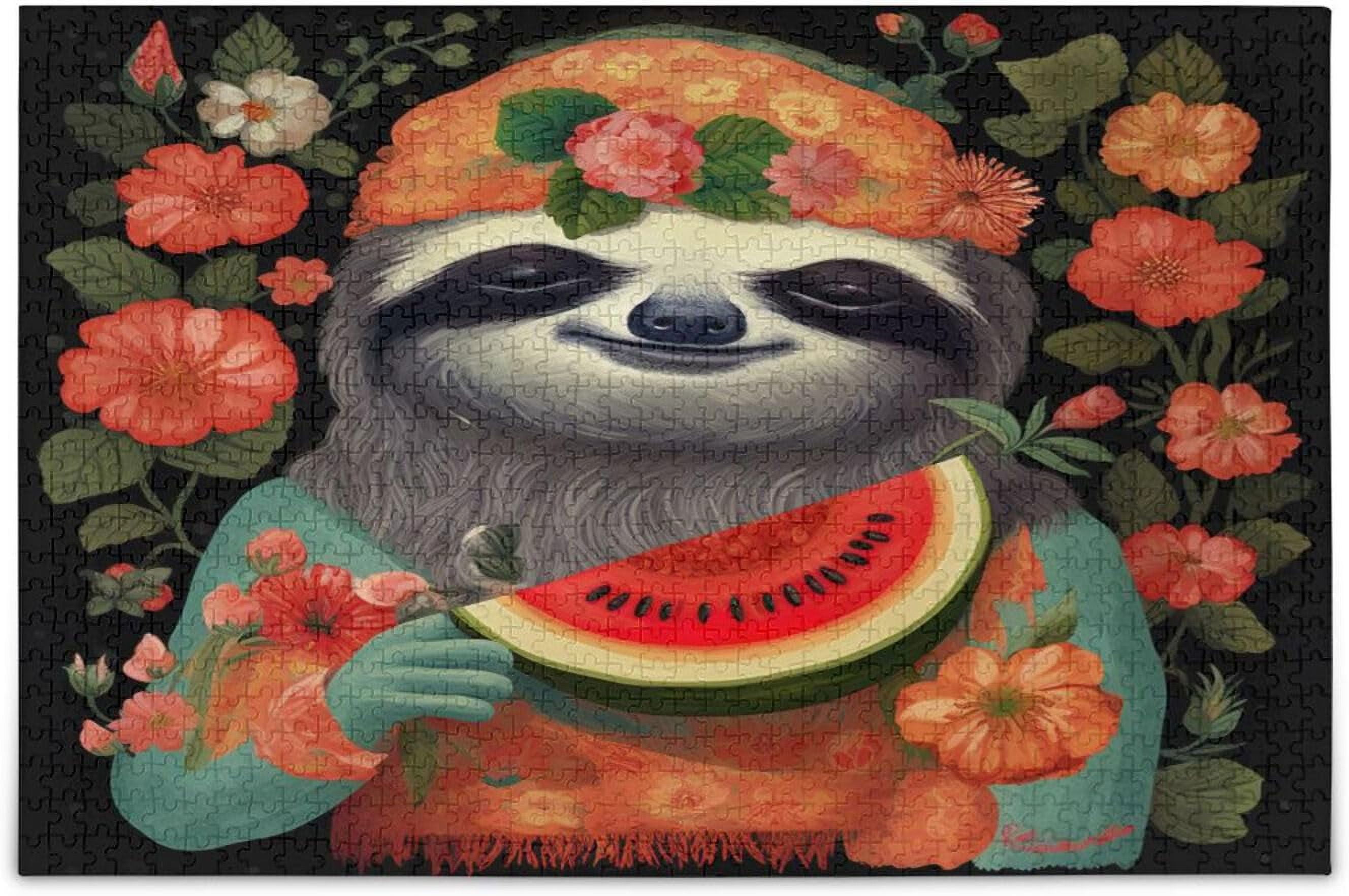 Dreamtimes Funny Sloths 500 Piece Large Jigsaw Puzzle for Adults - Game ...