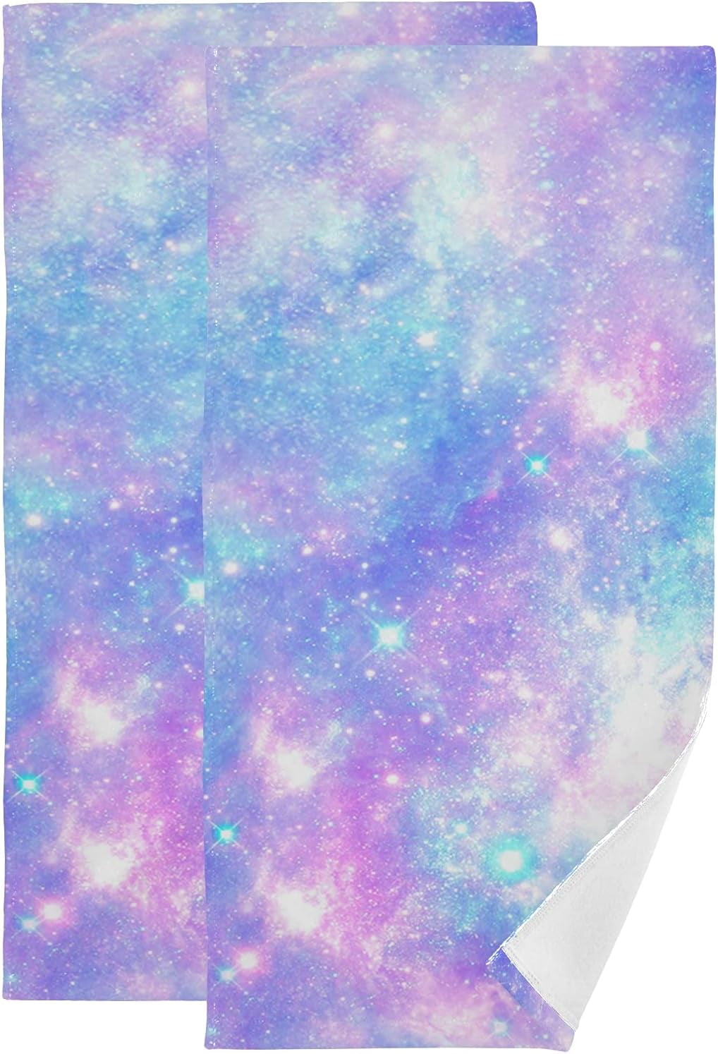 Dreamtimes Galaxy Soft Hand Towels 2-Piece Absorbent Bath Towel ...