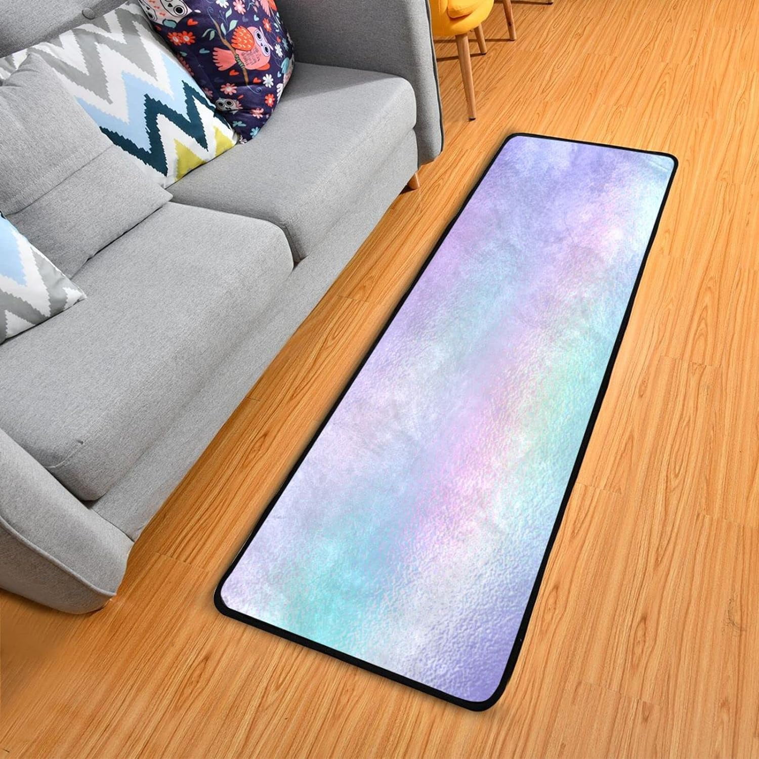 Dreamtimes Glittering Rainbow Shining Hallway Runner Rug 2'x6' Kitchen ...