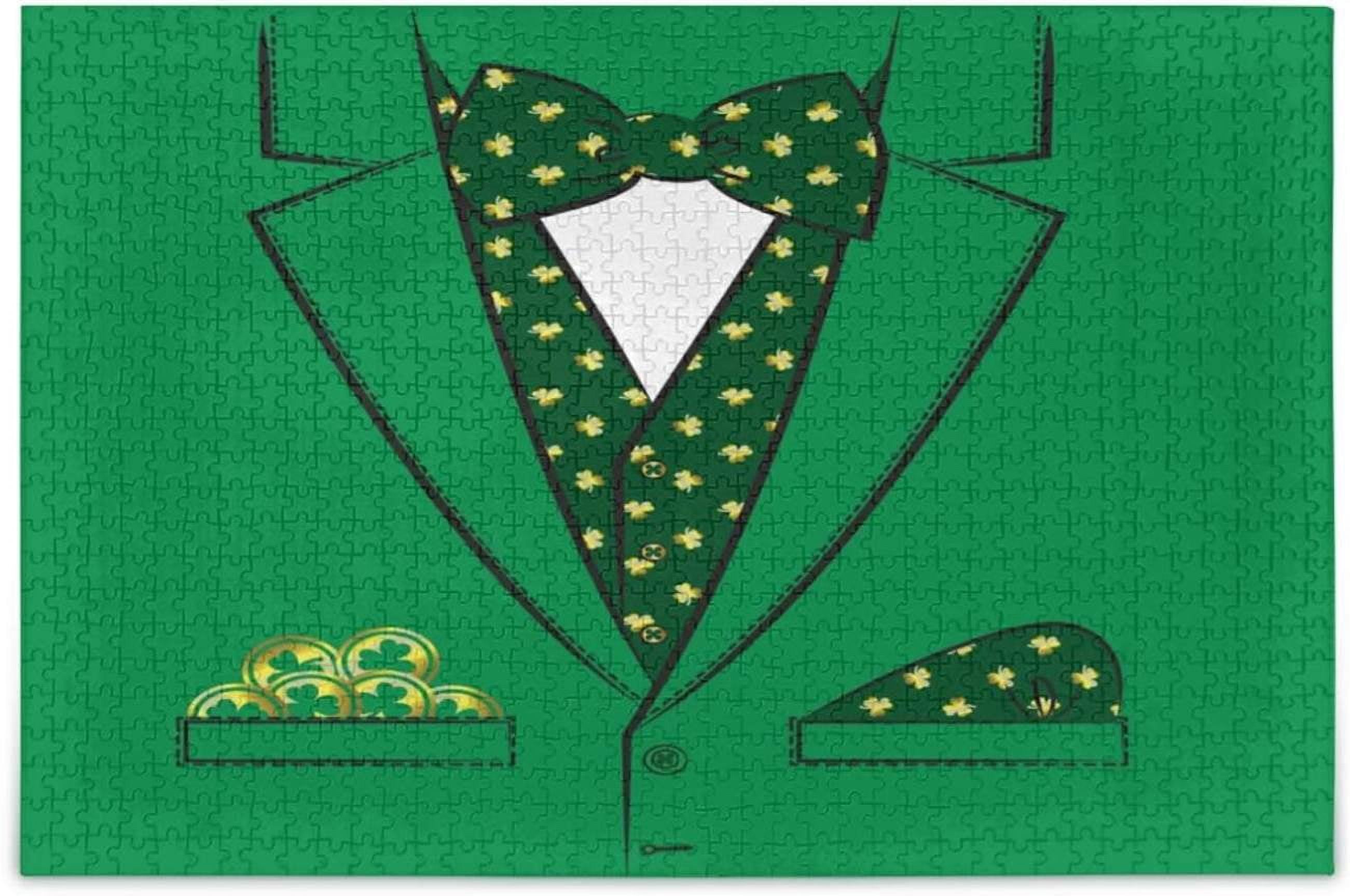 Dreamtimes Green Suit Jacket Print Jigsaw Puzzles for Adults 500 Pieces ...