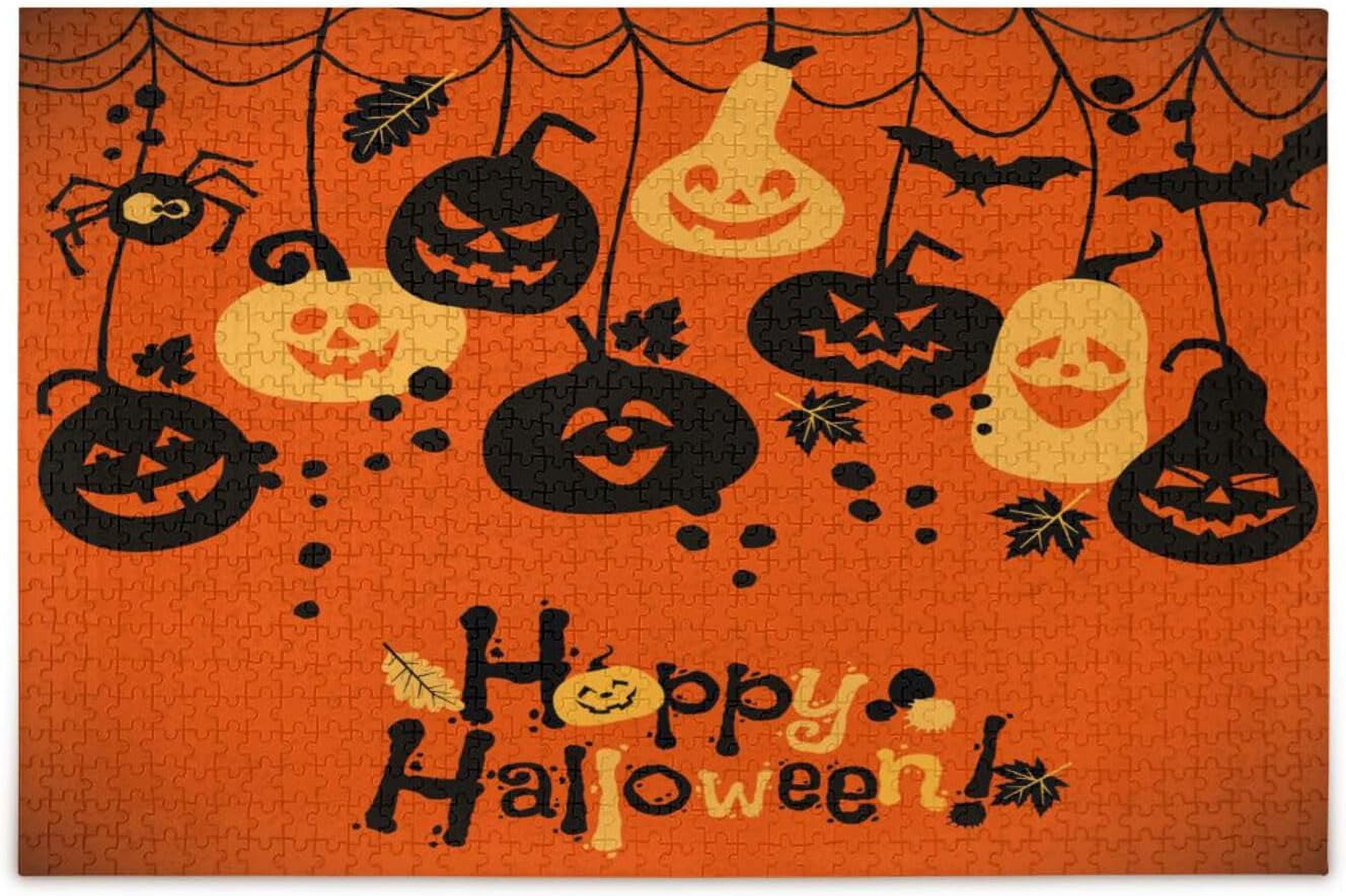 Dreamtimes Halloween Pumpkins Jigsaw Puzzle 1000 Pieces,Wooden Puzzles ...