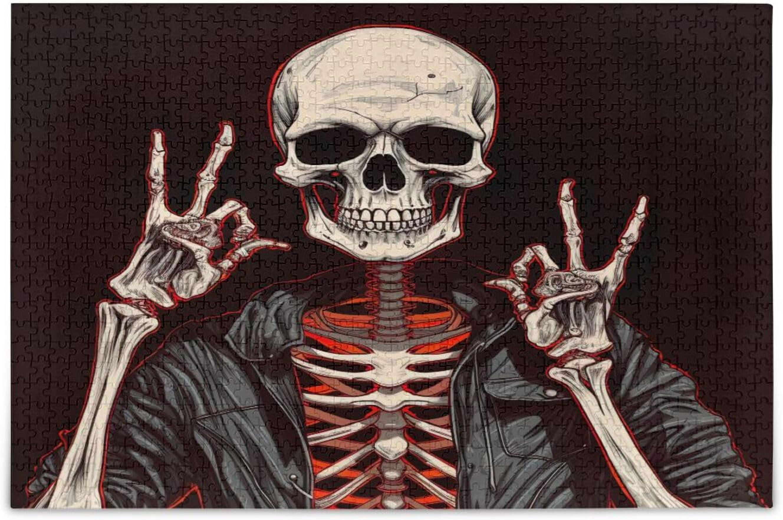 Dreamtimes Halloween Skeleton Wooden Jigsaw Puzzles Intellectual ...