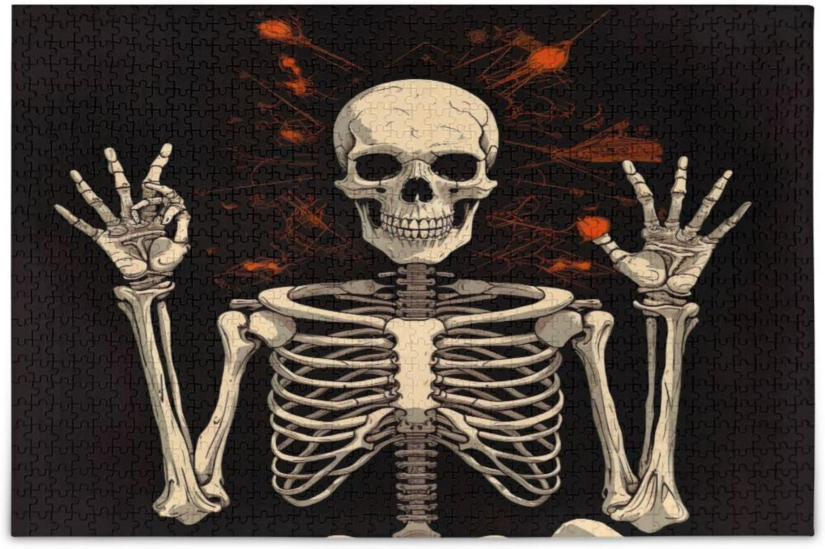 Dreamtimes Halloween Skeleton Wooden Jigsaw Puzzles Intellectual ...