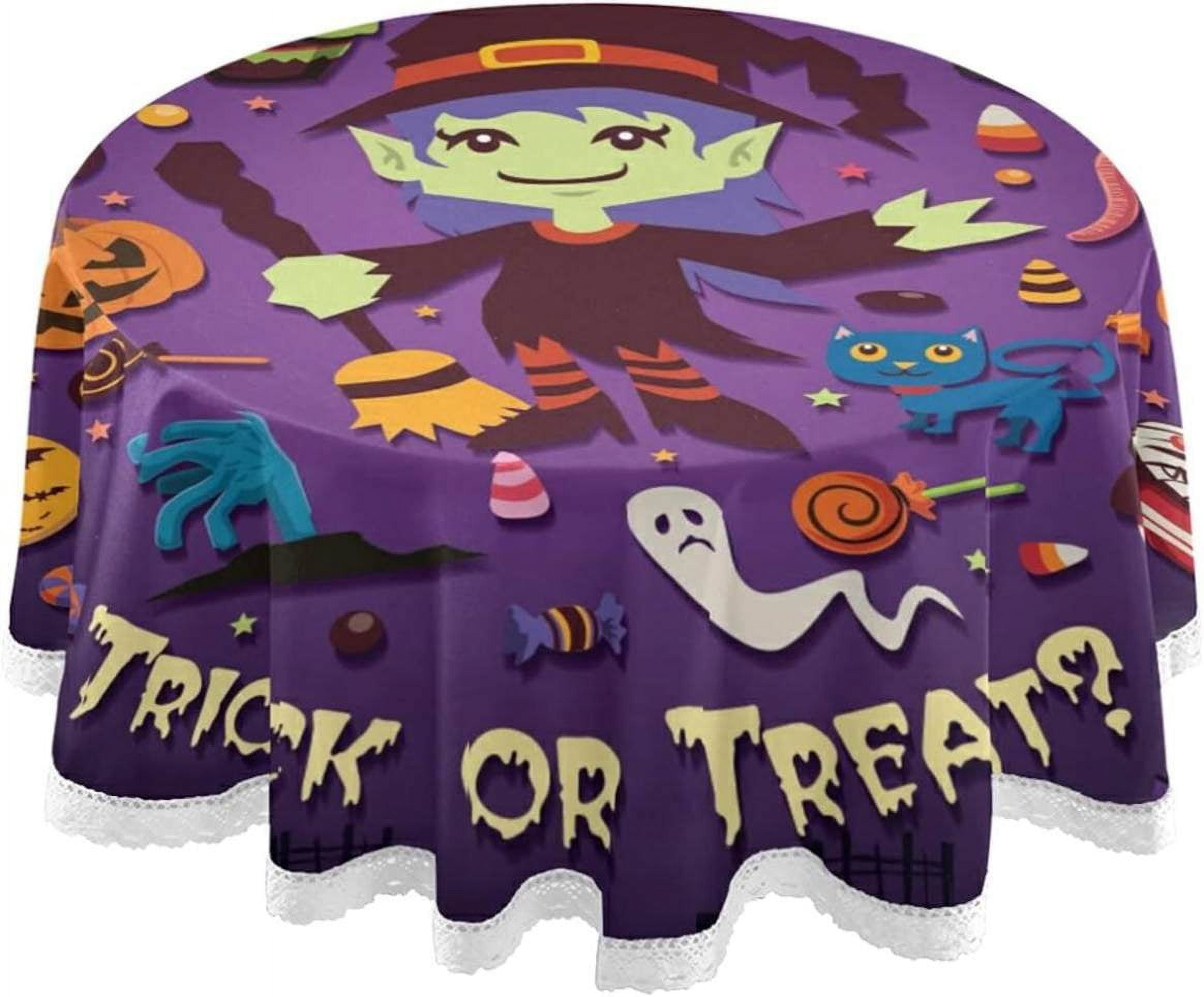 Dreamtimes Halloween Tablecloth 60 in,Vintage Halloween Party Lace ...