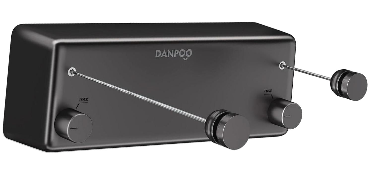 Dreamtimes Heavy Duty Retractable Clothesline for Outdoor Use, 2x13.8ft ...