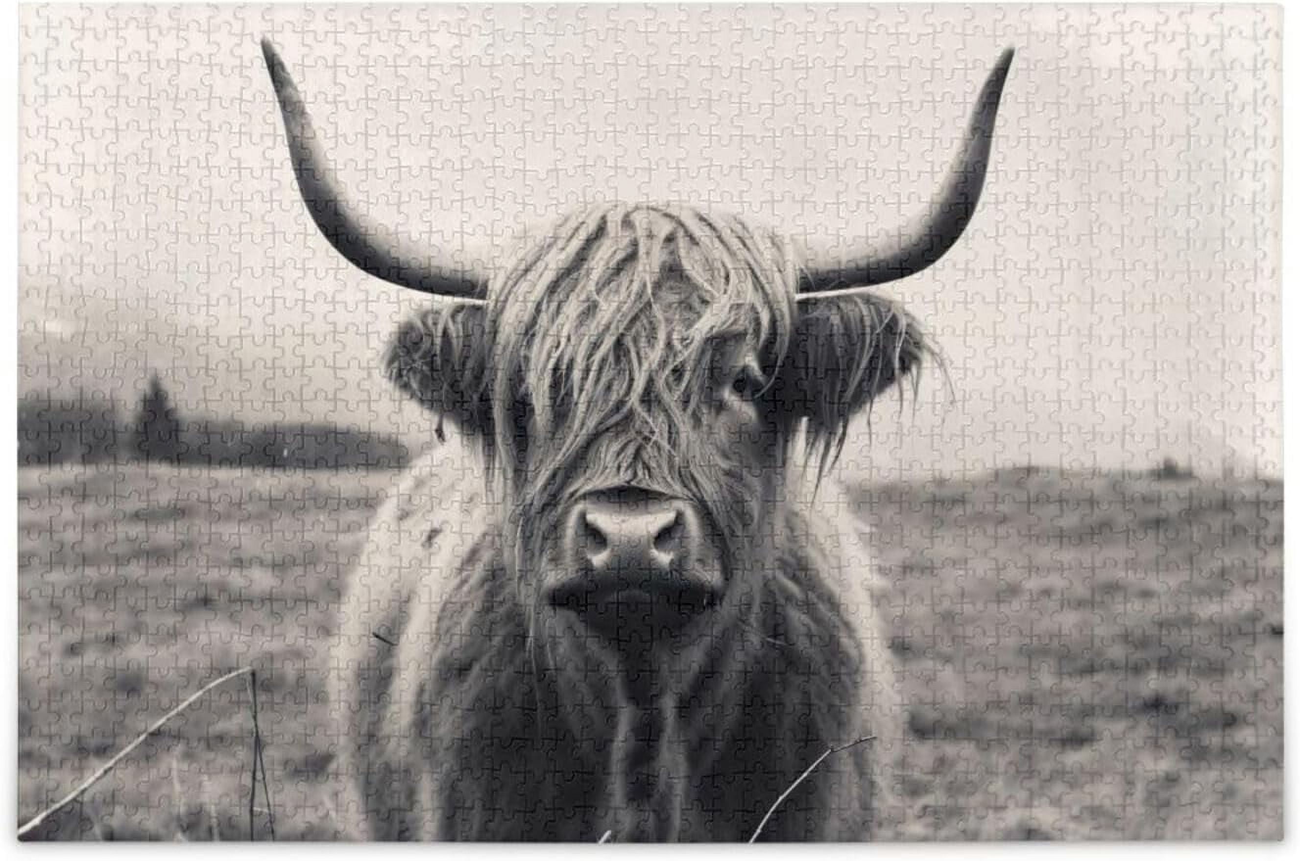 Dreamtimes Highland Cow Wooden Jigsaw Puzzles Intellectual ...