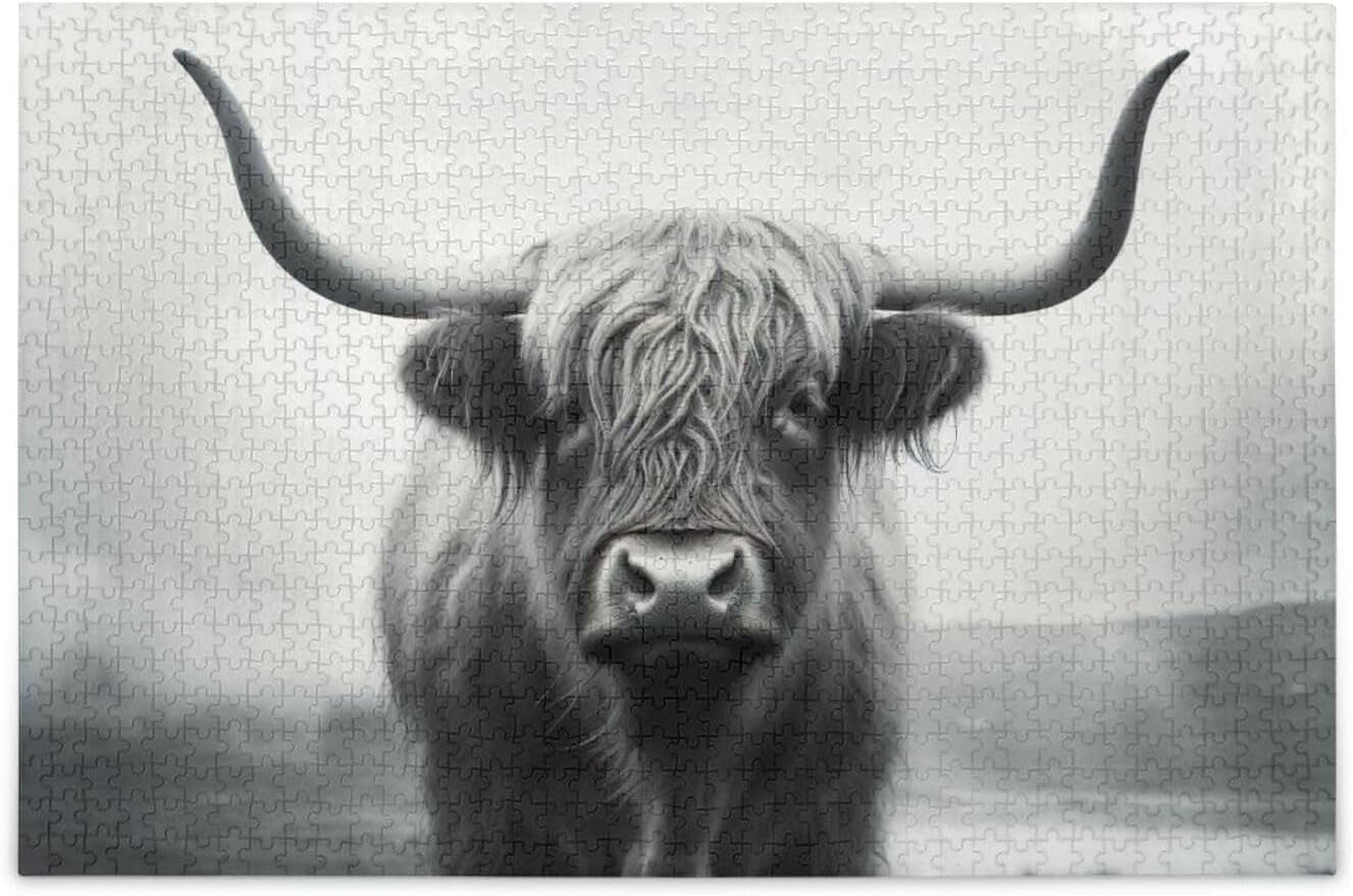 Dreamtimes Highland Cow Wooden Jigsaw Puzzles Intellectual ...