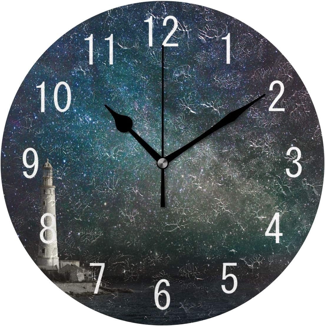 Dreamtimes Home Decor Night Lighthouse Starry Night Round Acrylic 10 ...