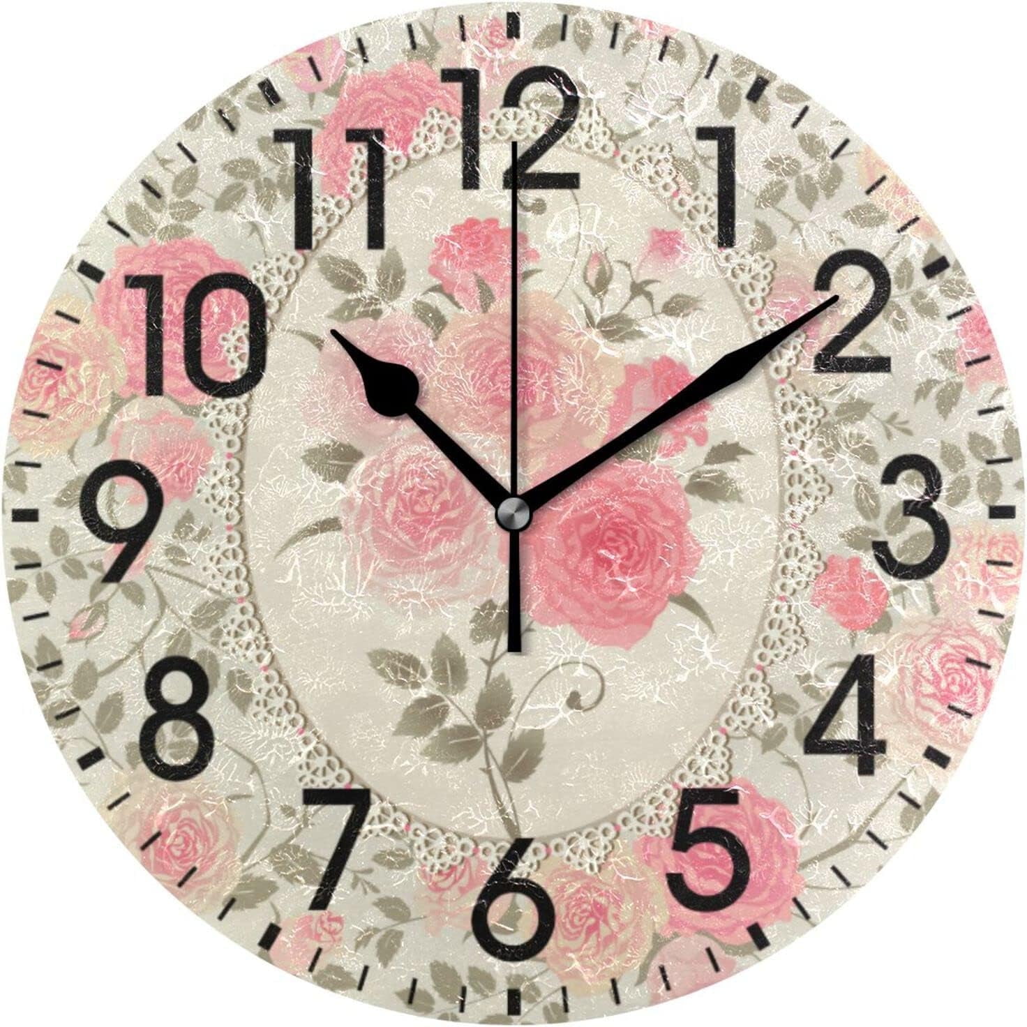 Dreamtimes Home Decor Pink Rose Flower Floral 10 Inch Round Acrylic ...