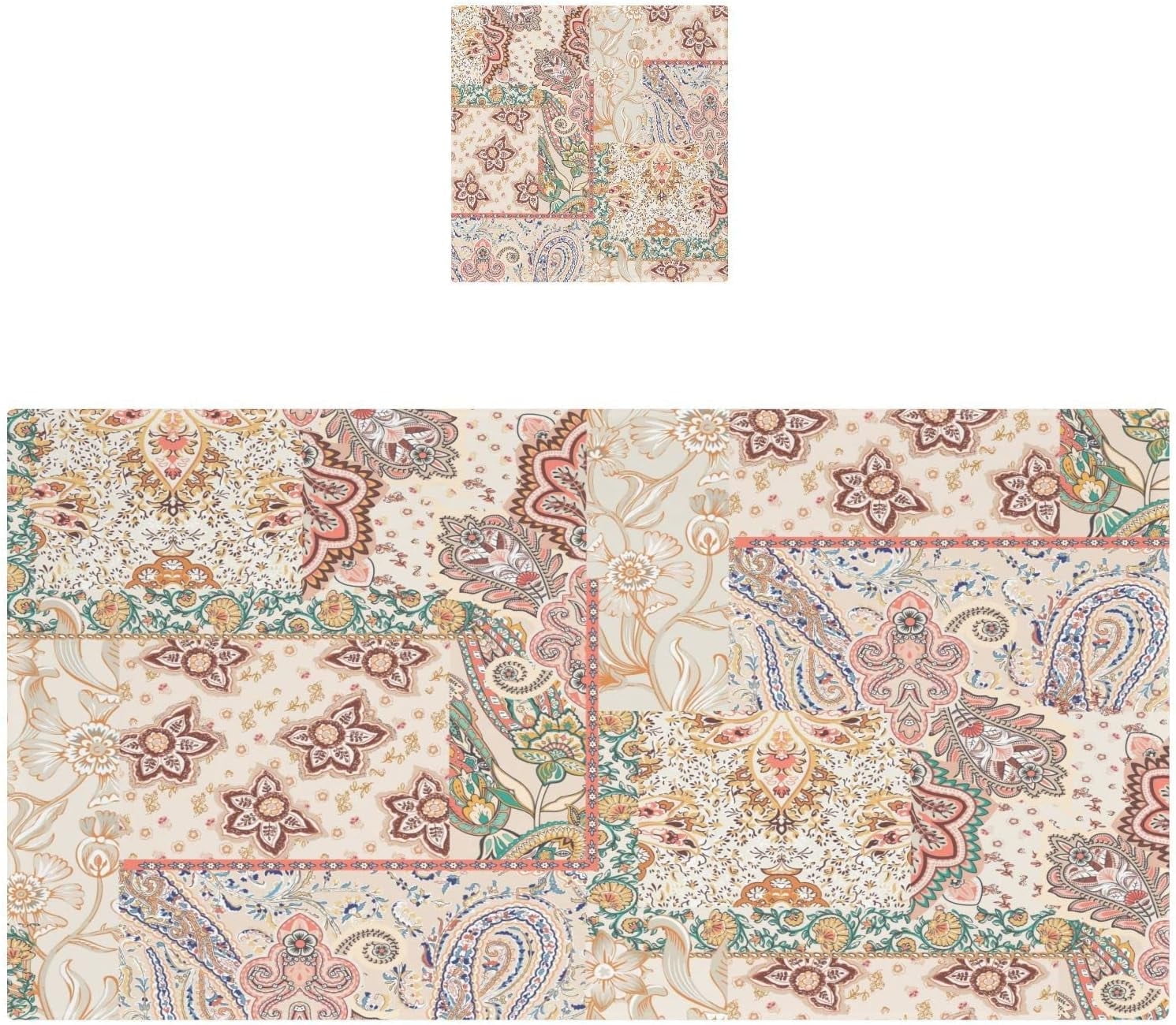 Dreamtimes Indian Flower Motifs Bath Towels Set 1 Bath Towel 1 ...